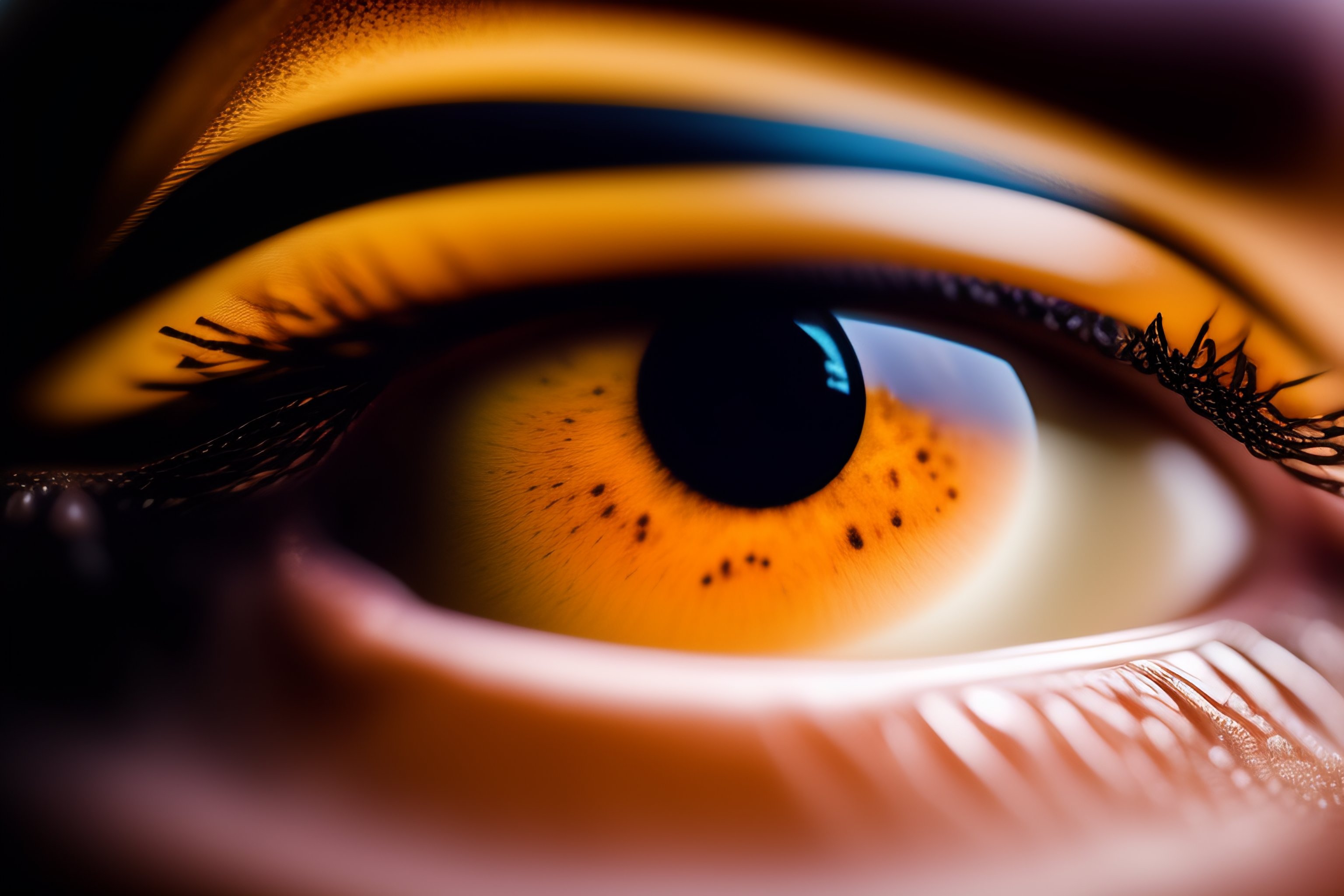 Lexica - Natural very close super close up of eye from the side, tiny ...