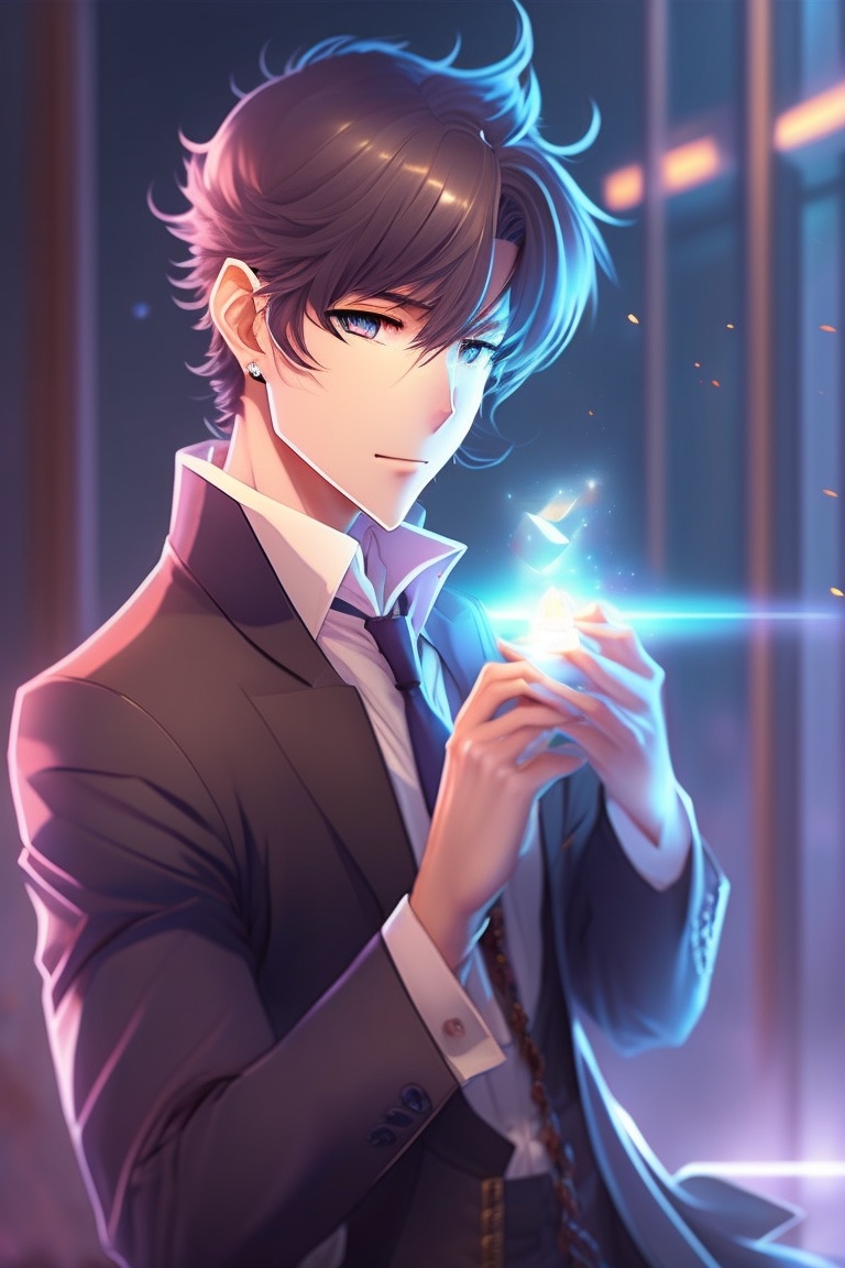 Lexica - Anime style, Kneeling man holding an engagement ring to ...