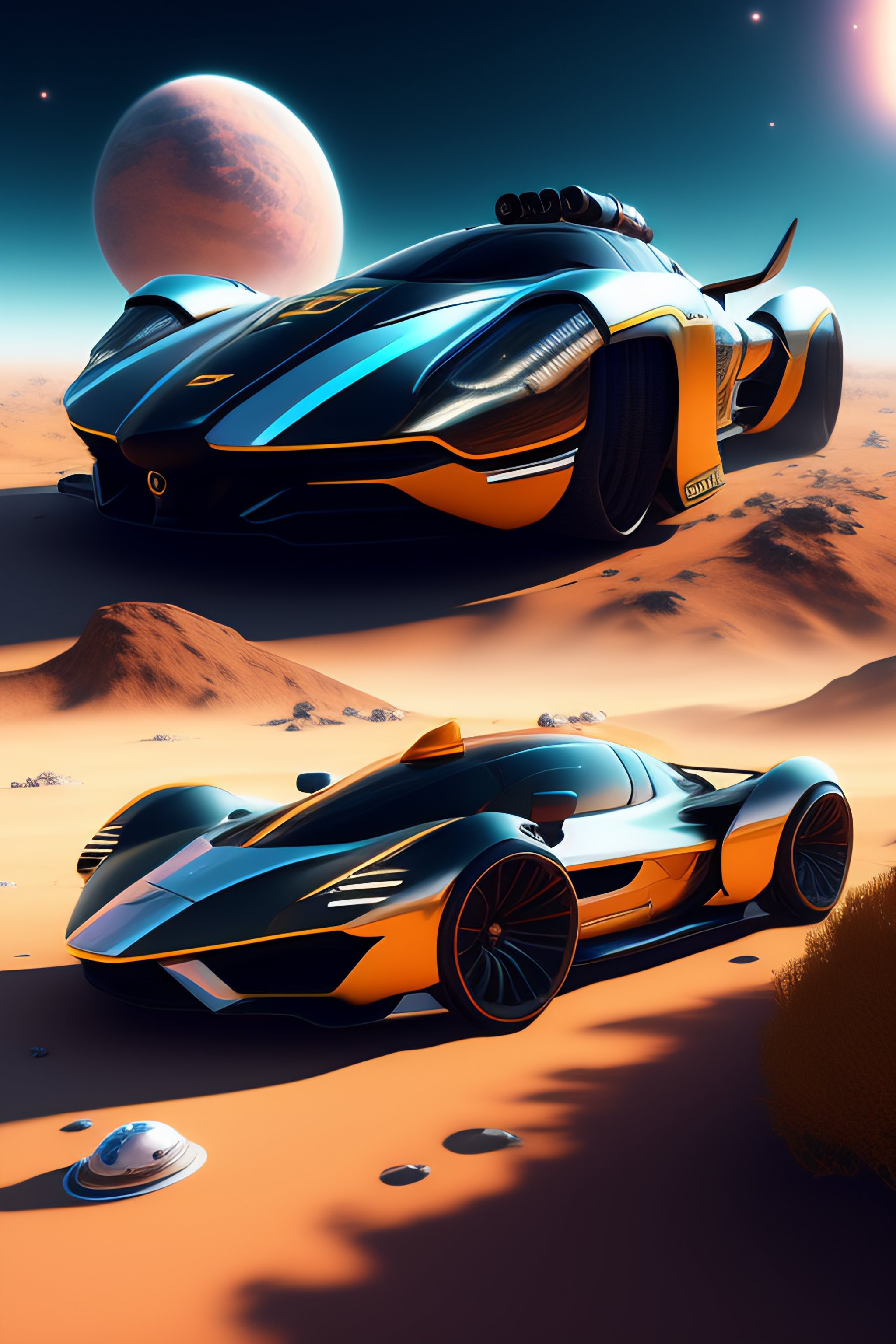 Lexica - Highly detailed futuristic cars racing in space, overwatch art ...