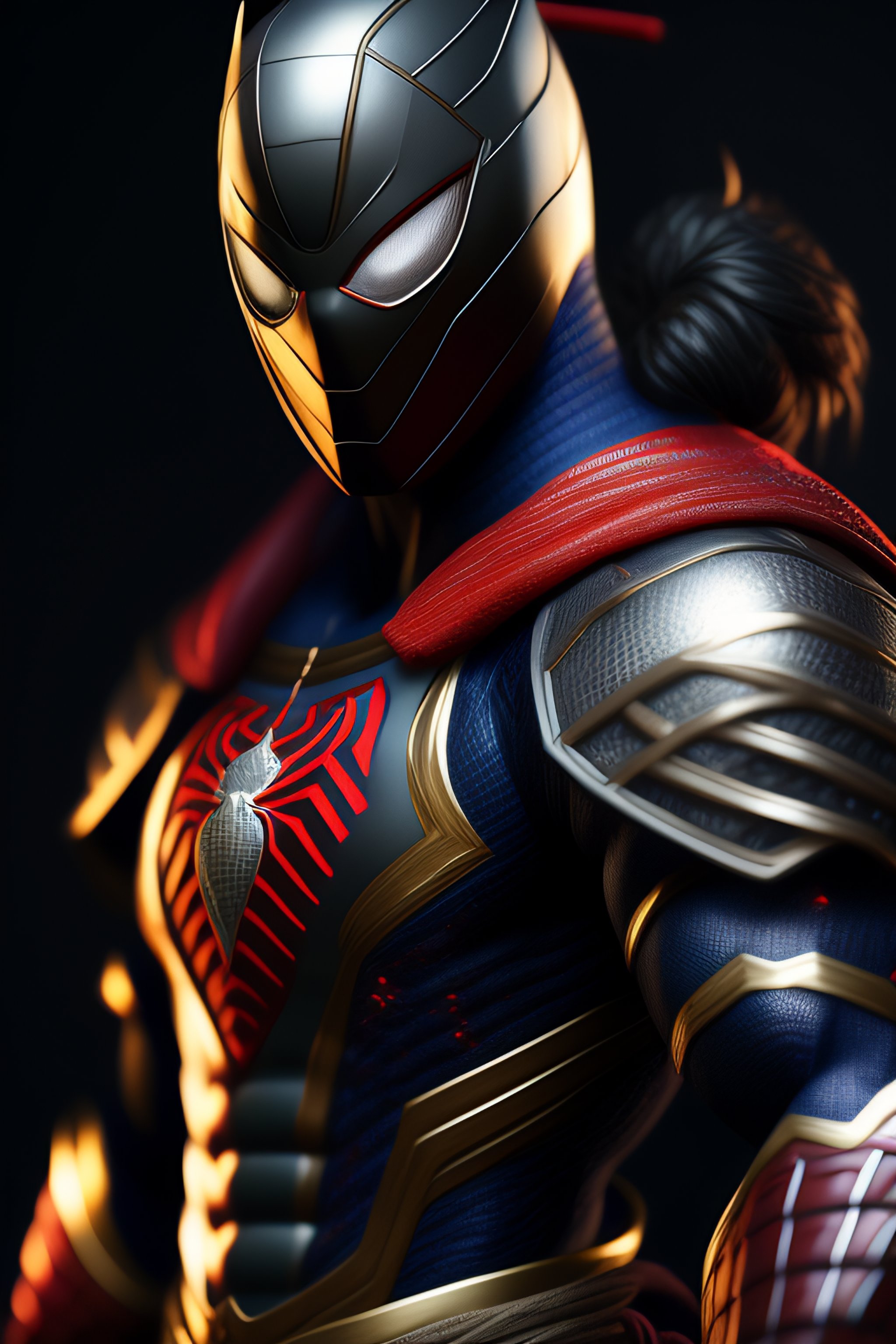 Lexica - Full samurai armor Tenchu spiderman , muscle extremely ...