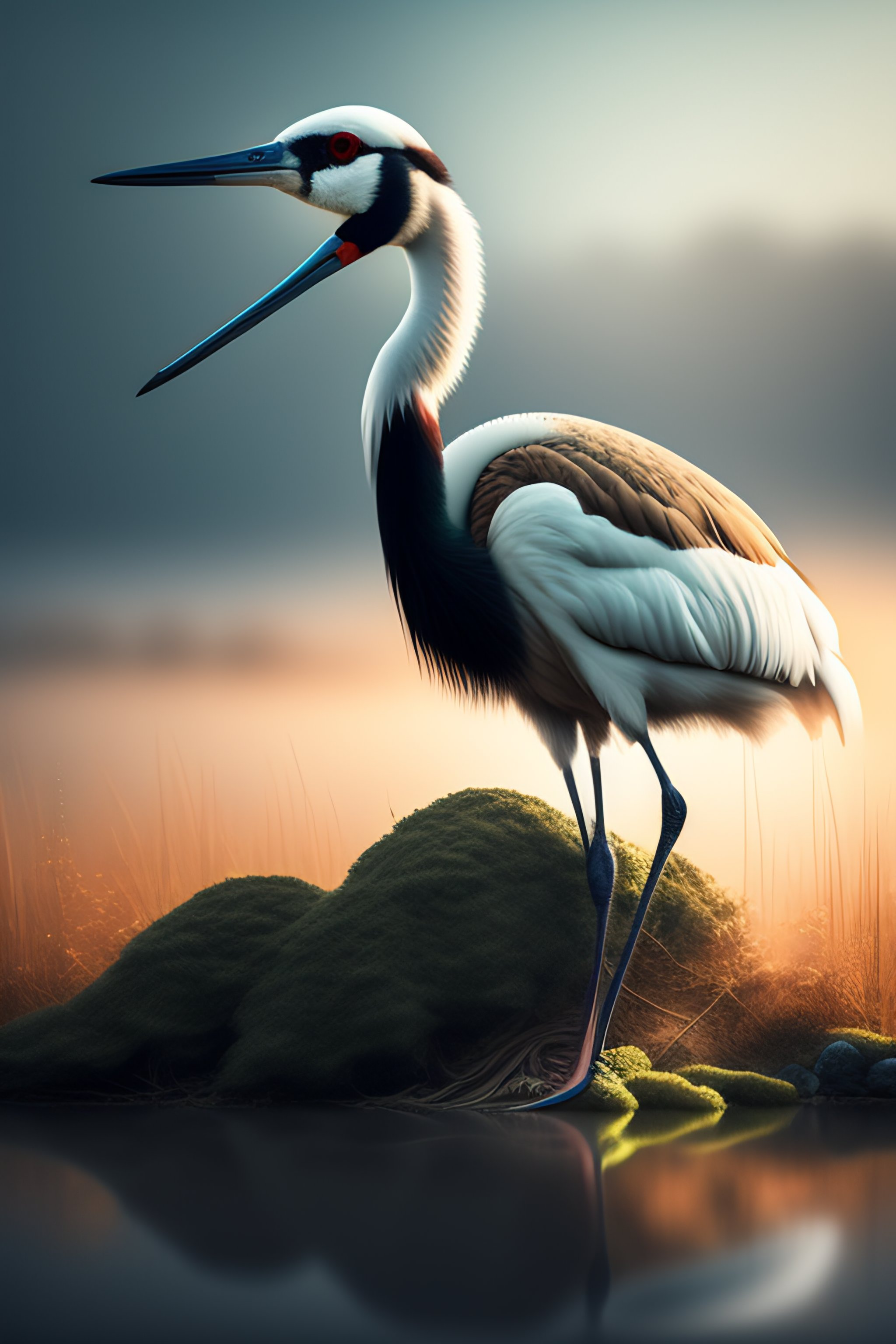 Lexica - A crane pulling a watch, digital art, 8k, intricate details ...
