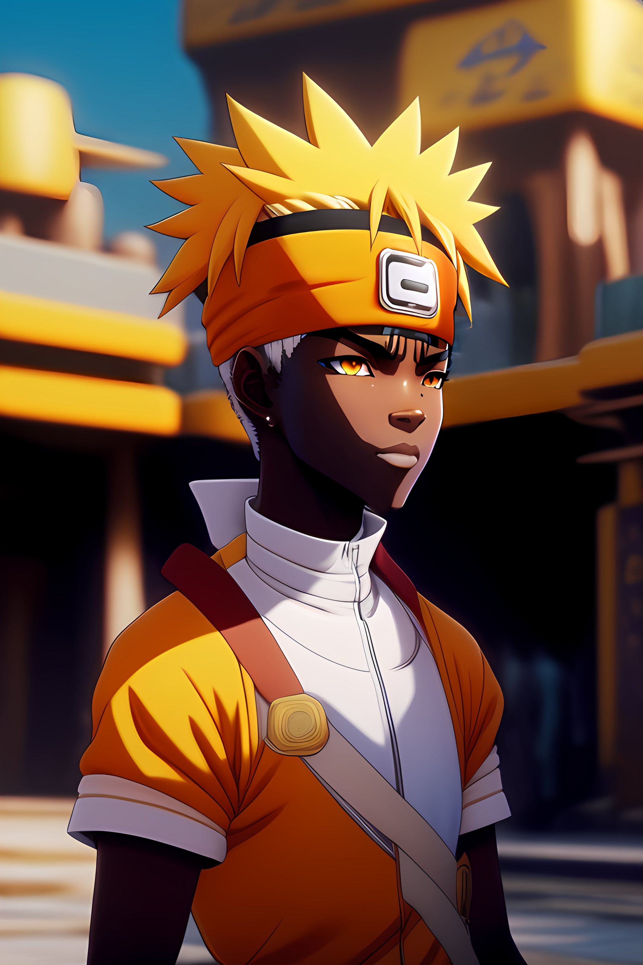 Lexica - Anime character Naruto wither Cairo in the mid-eighties