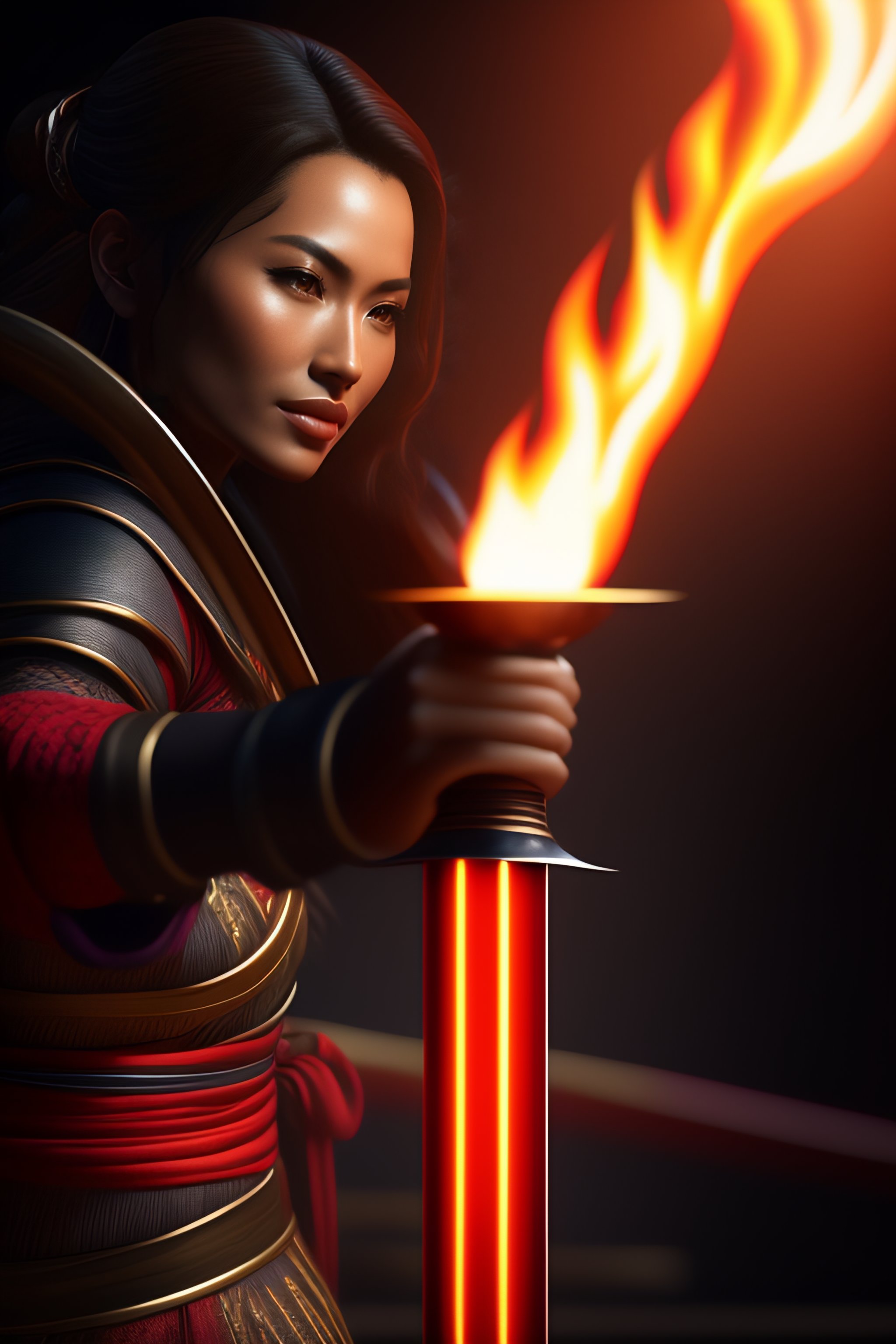 Lexica - Fire katana, high detailed , ultra realistic, 8K,