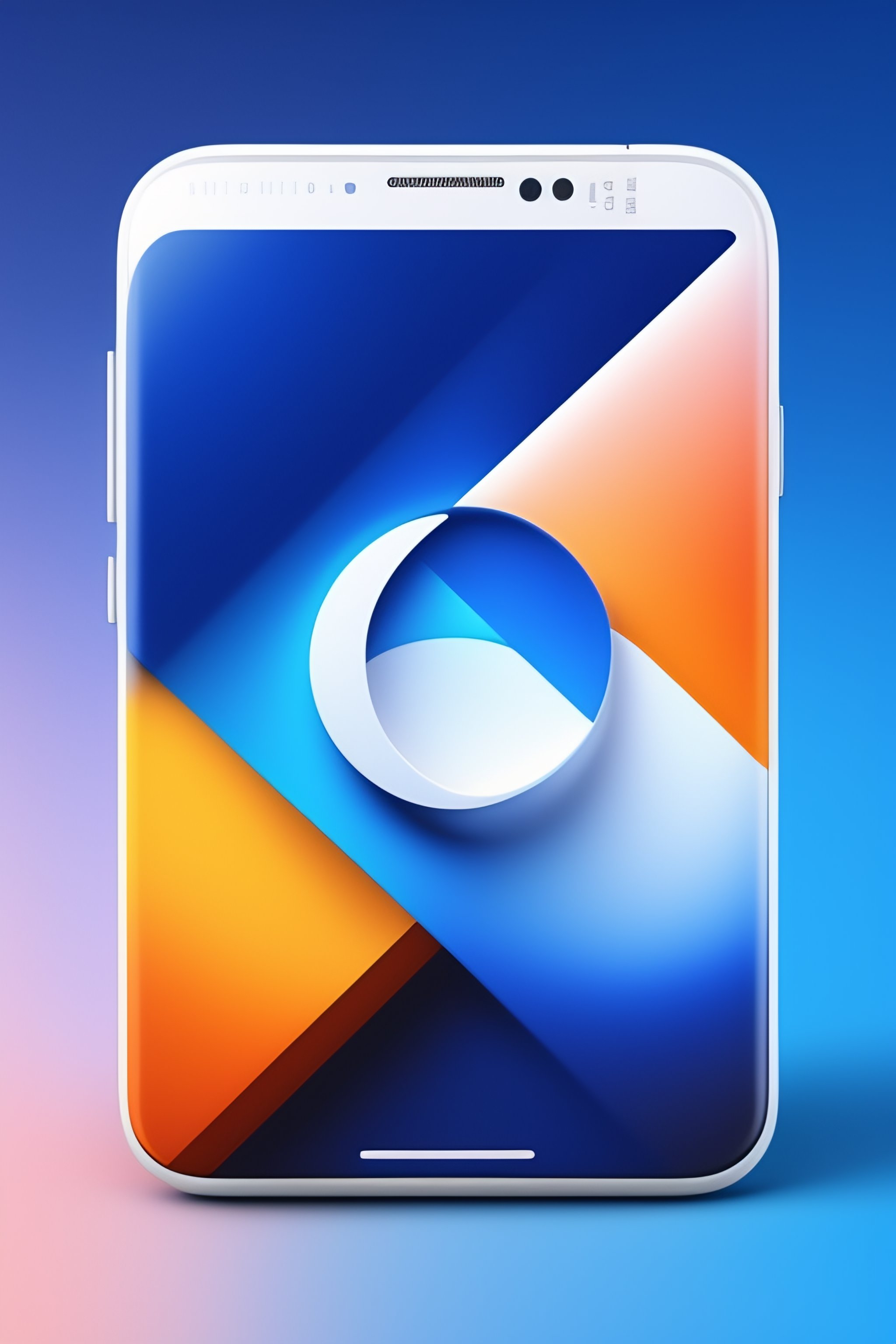 Lexica - A blue background with a white symbol in the middle, a ...