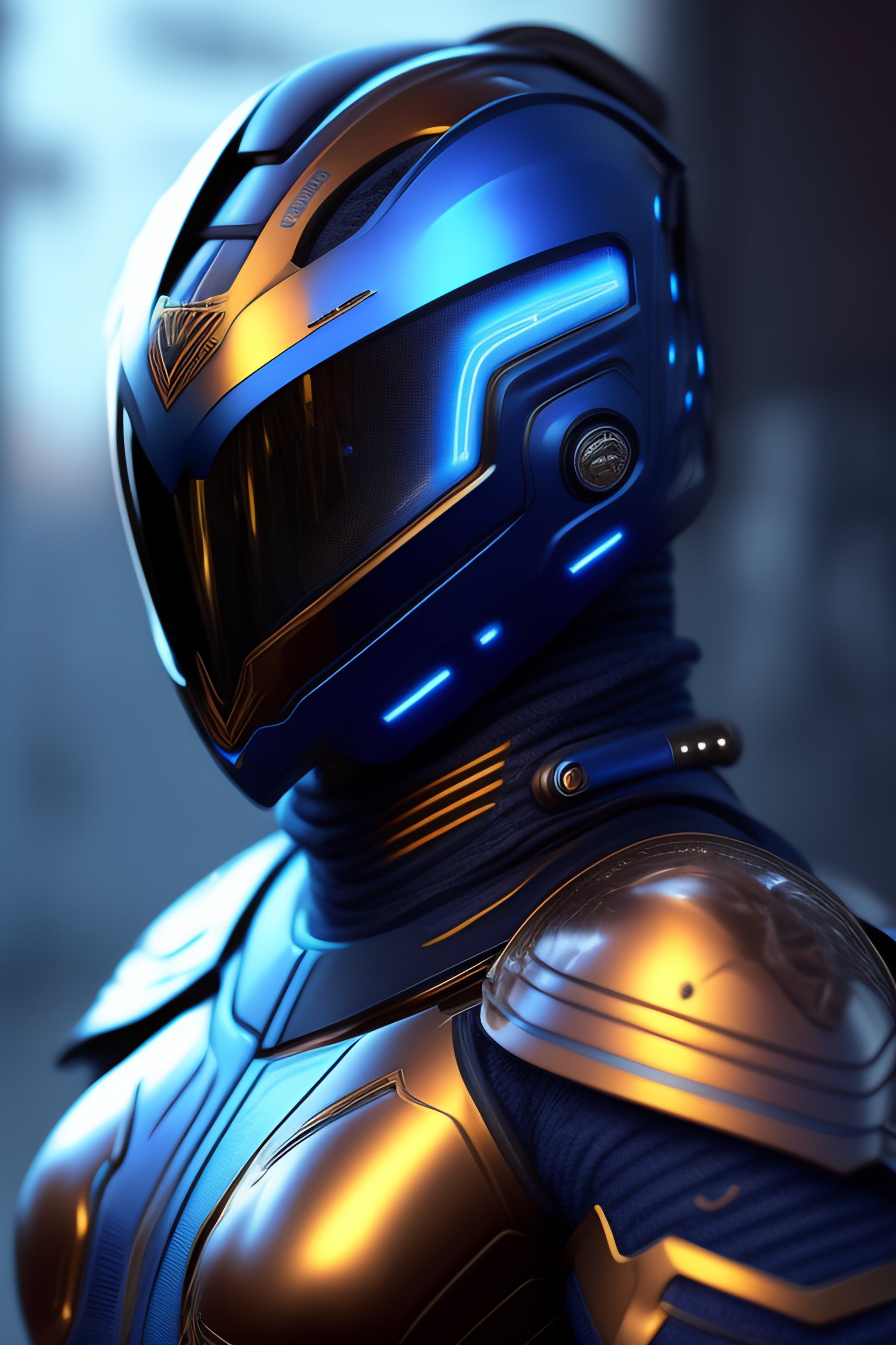 Lexica - High Tech cyber armor blue