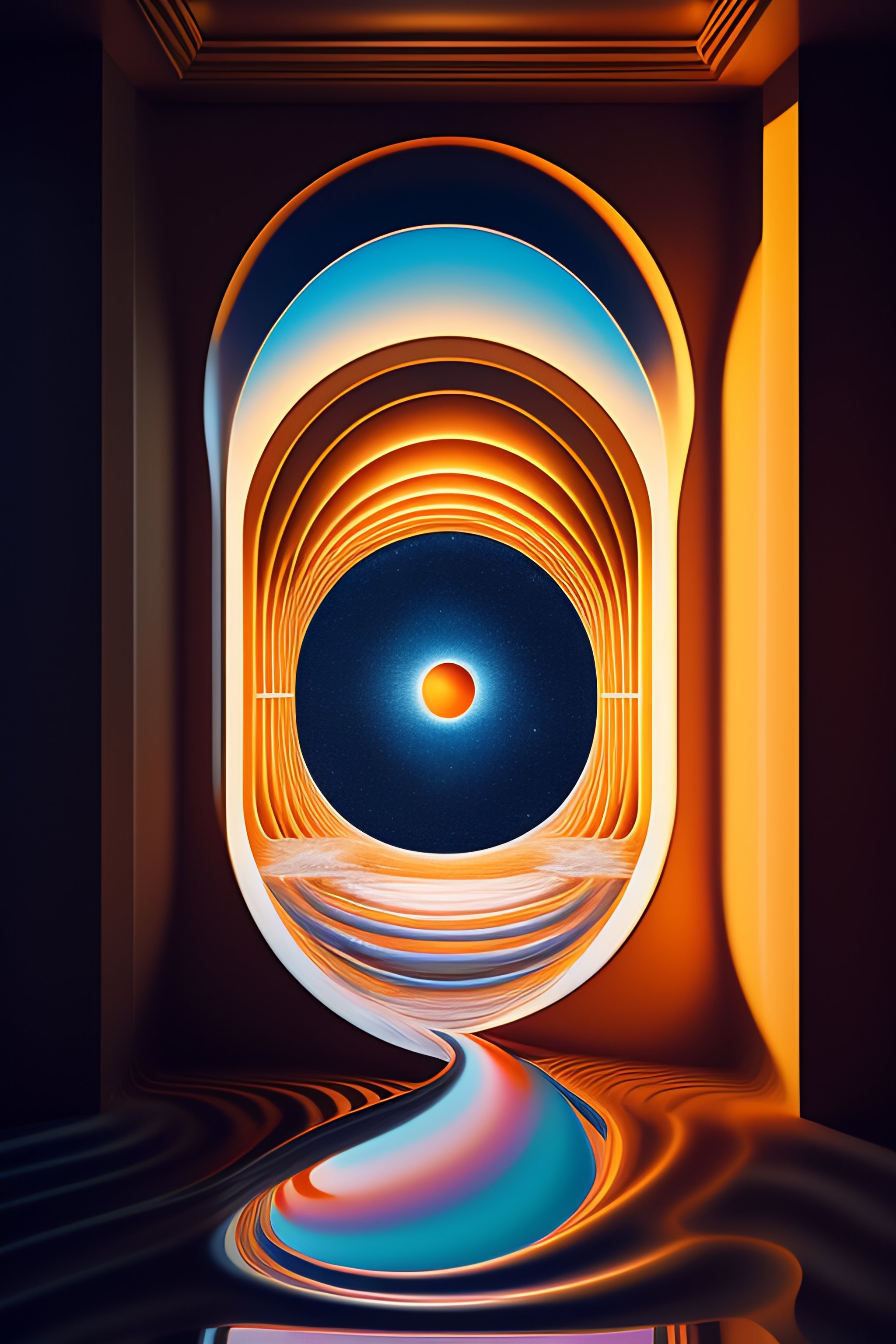 Lexica - A photo of a impossible angles with windows opening to other ...