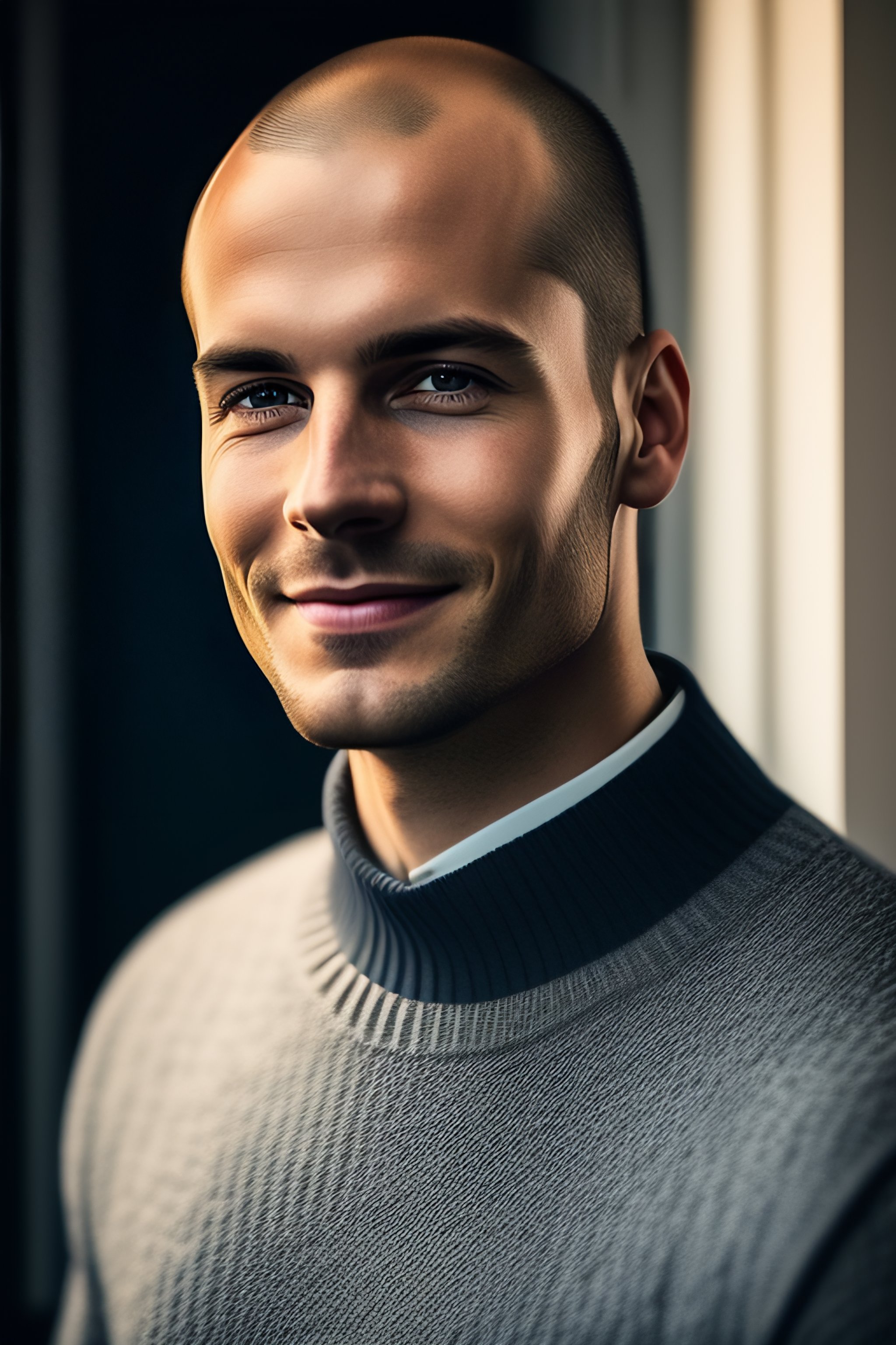 Lexica - Dutch male software engineer 30 years old completely shaved ...