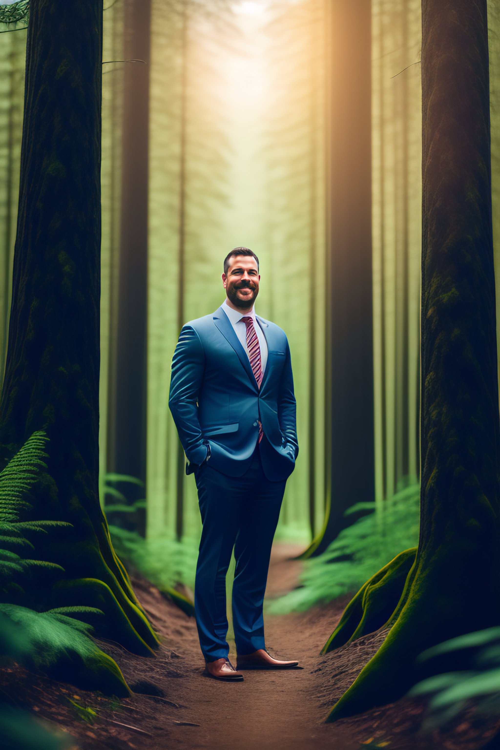 Lexica - Matt kelly, ceo of radical compliance, in a forest