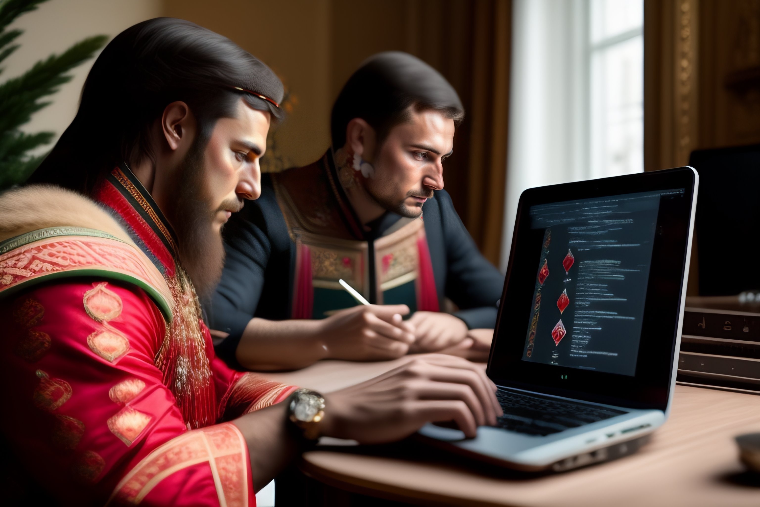 Lexica - Programmer from belarus in belarusian national outfits is ...