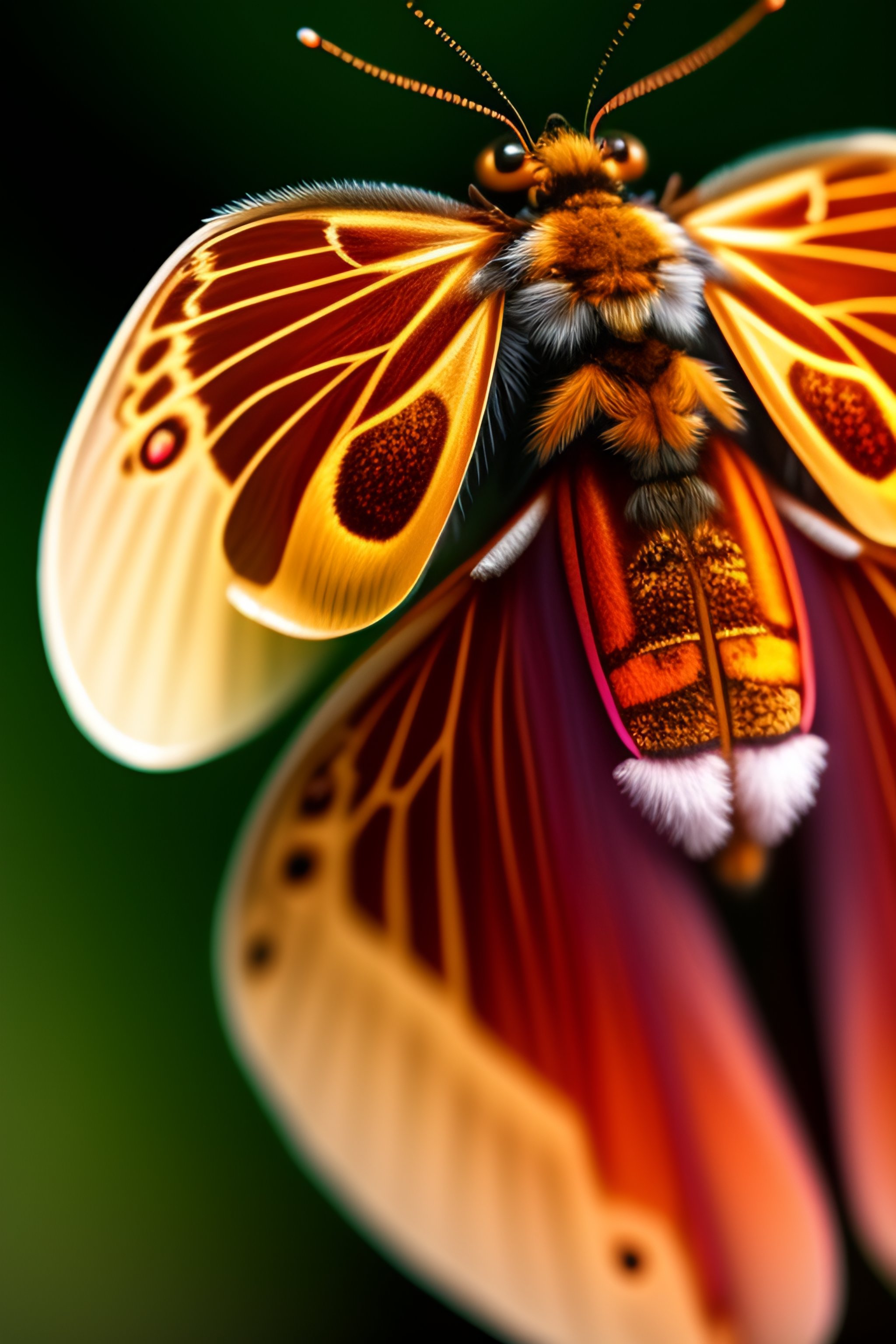 Lexica - High quality close-up photo pearlescent moth! jeweled gorgeous ...