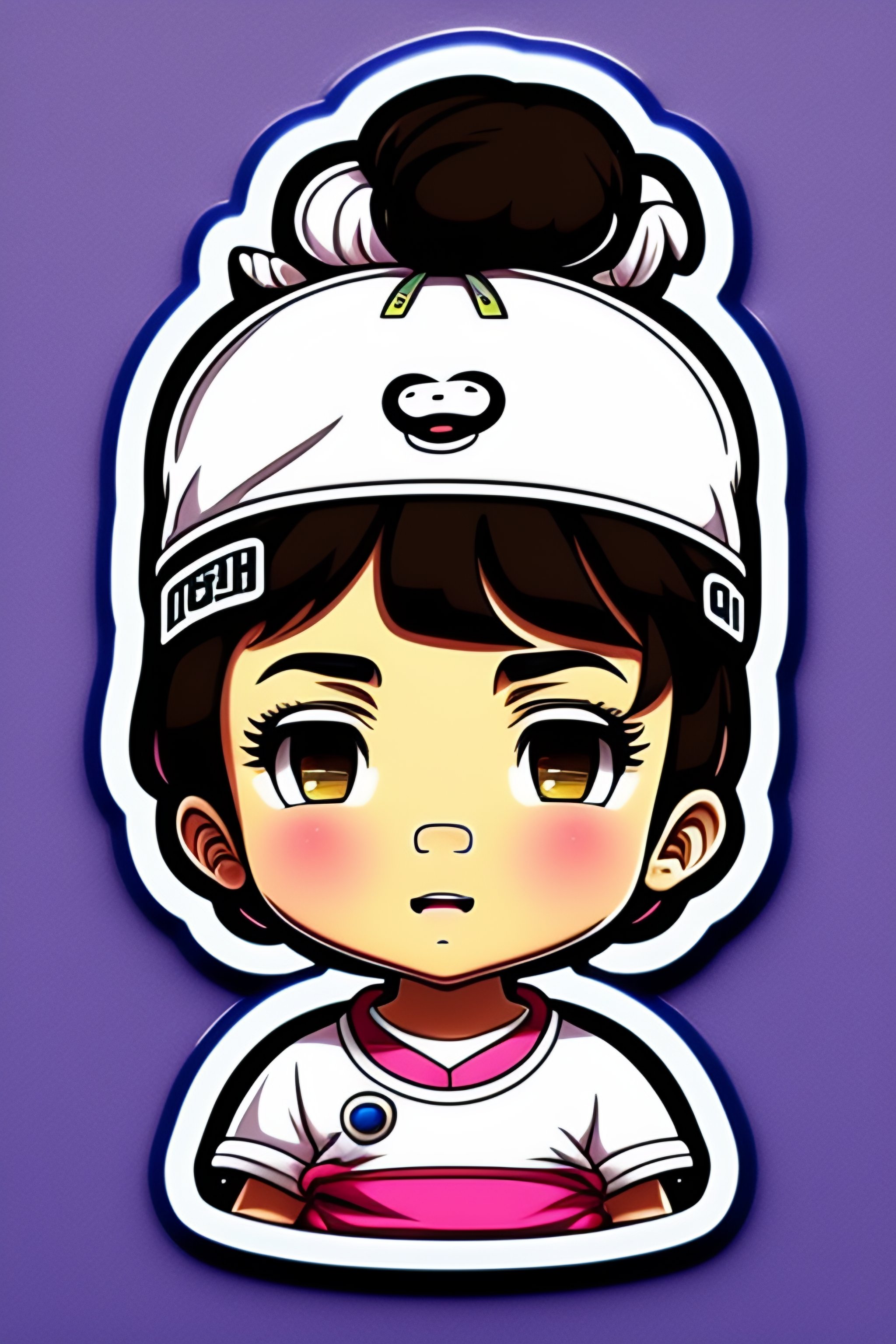 Lexica - Cute cartoon baby dr dre sticker, anime style, solid backgound ...