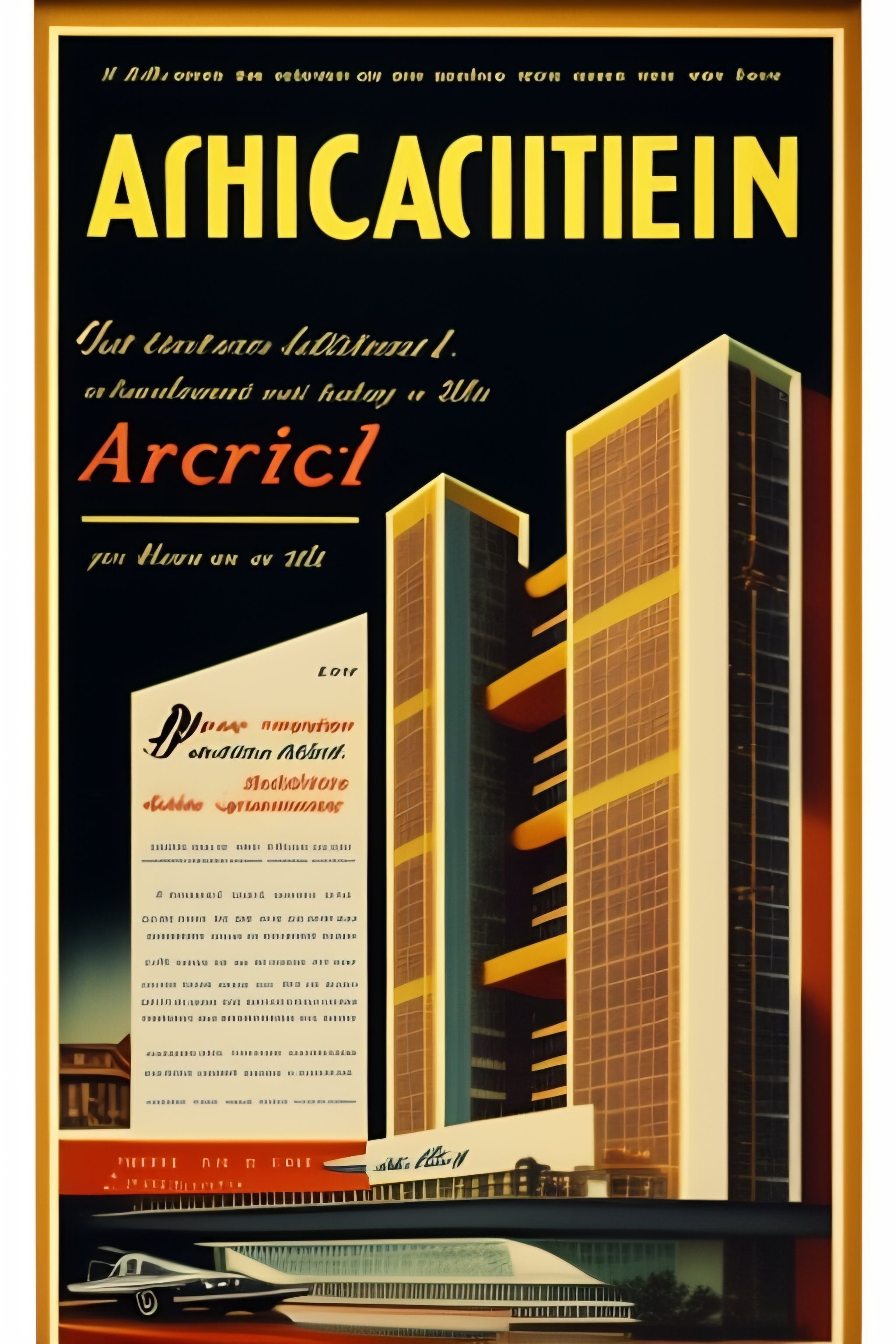 Lexica - Advertisement for architect, 1950s