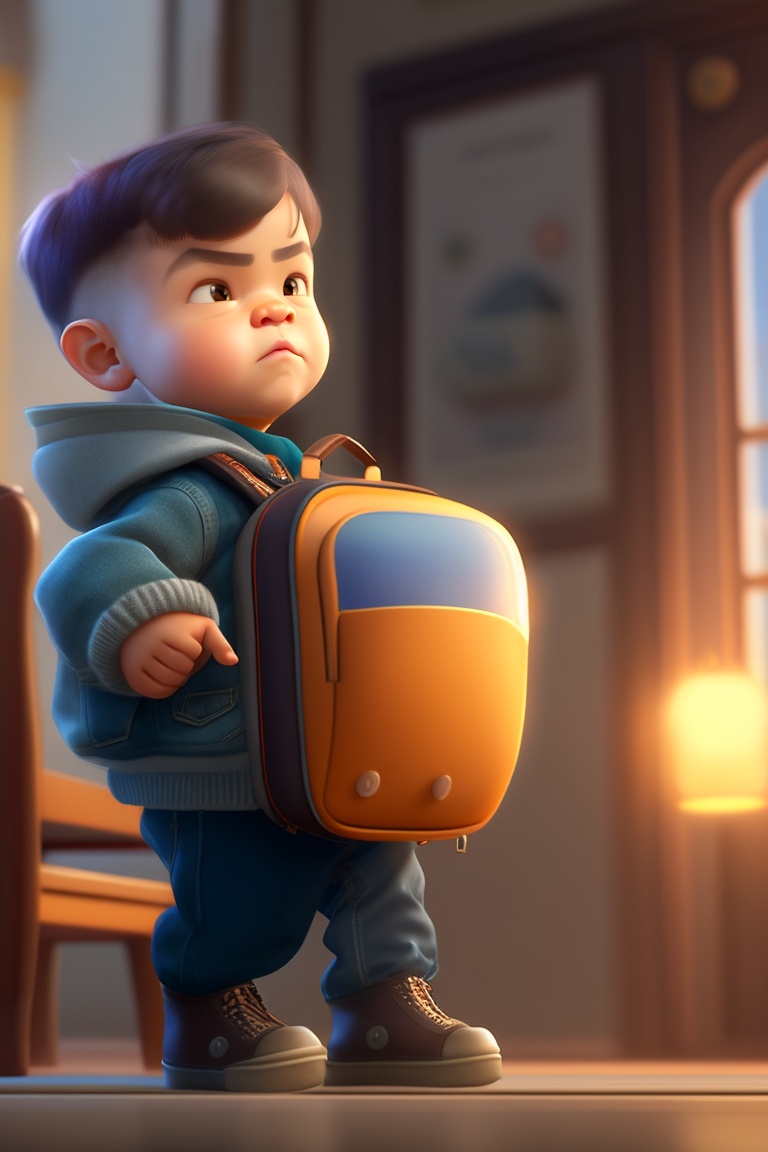 Lexica - Very angry cartoon caracter little BOY ,short BOY,going to ...