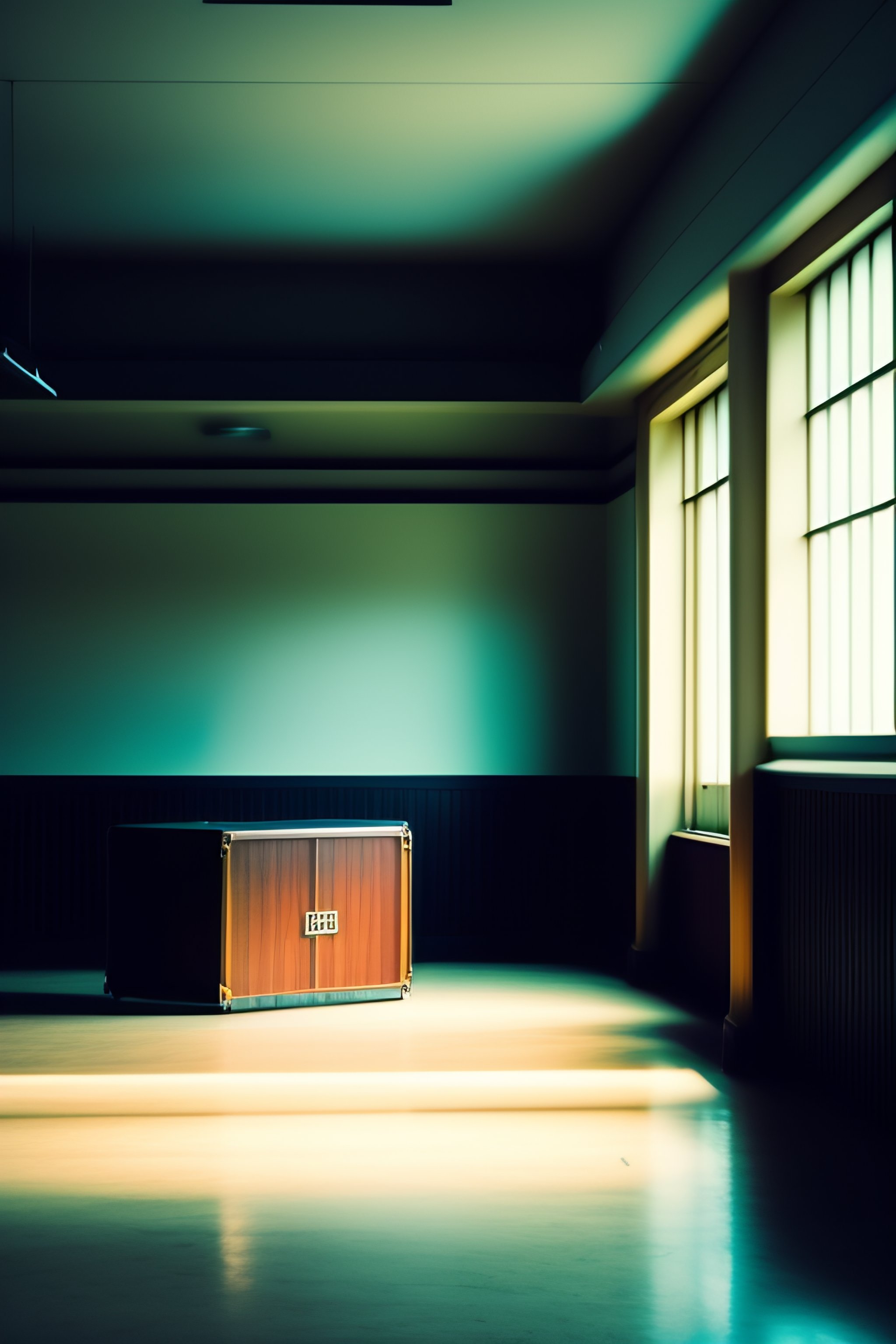 Lexica - Low quality liminal space empty band room lonely nostalgic ...