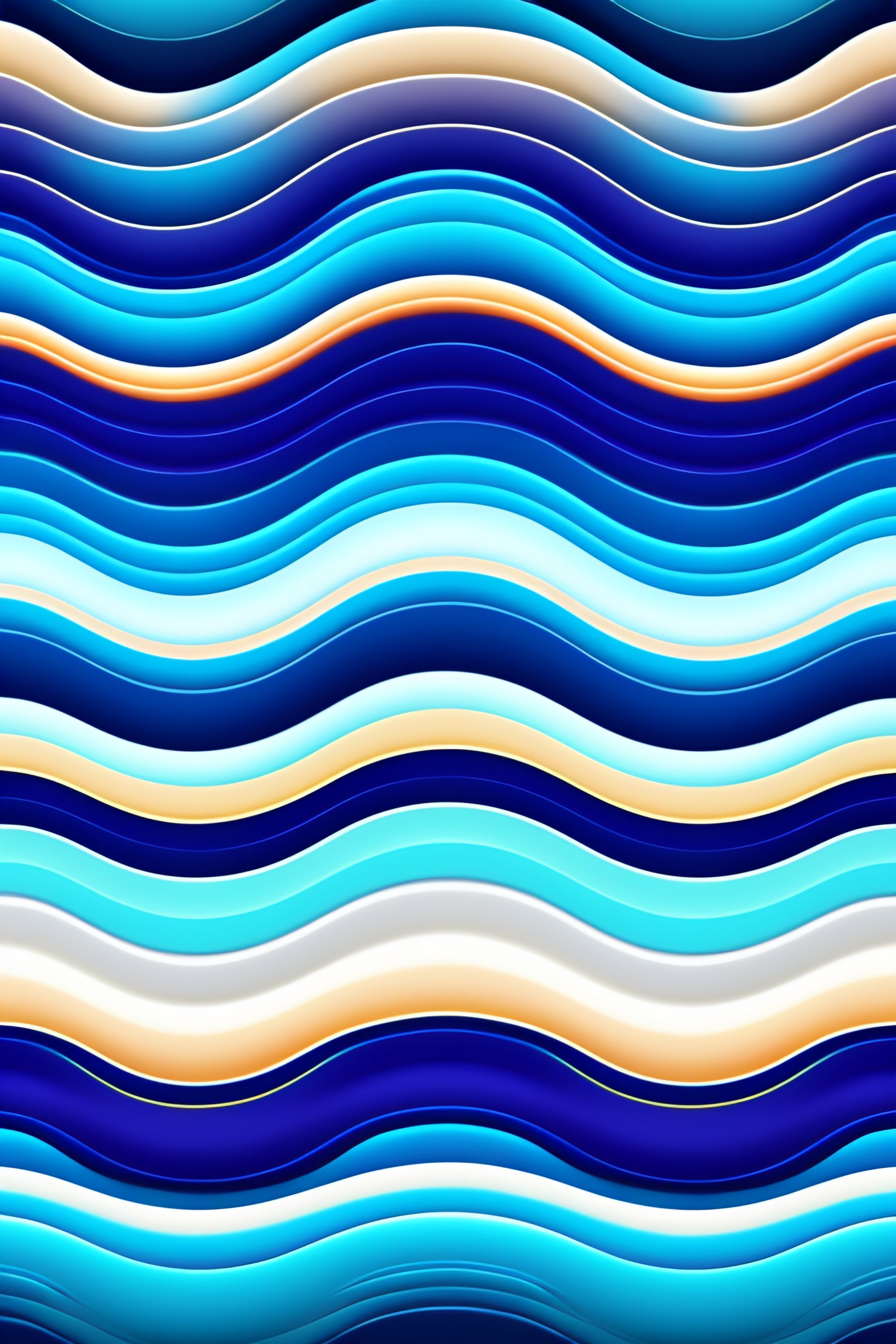 Lexica - Geometric waves background on dark blue