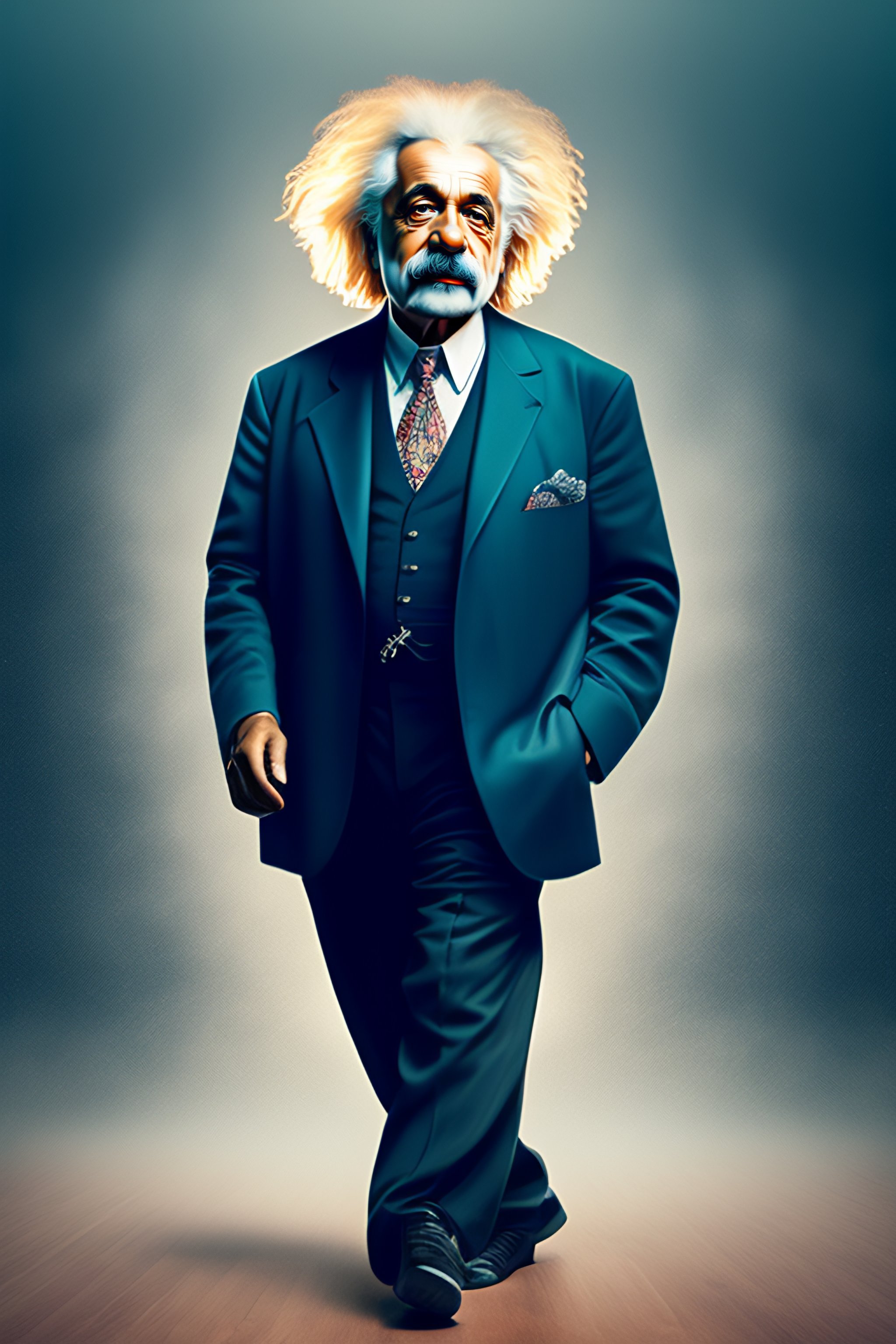 Lexica - Portrait of einstein dancing to hiphop