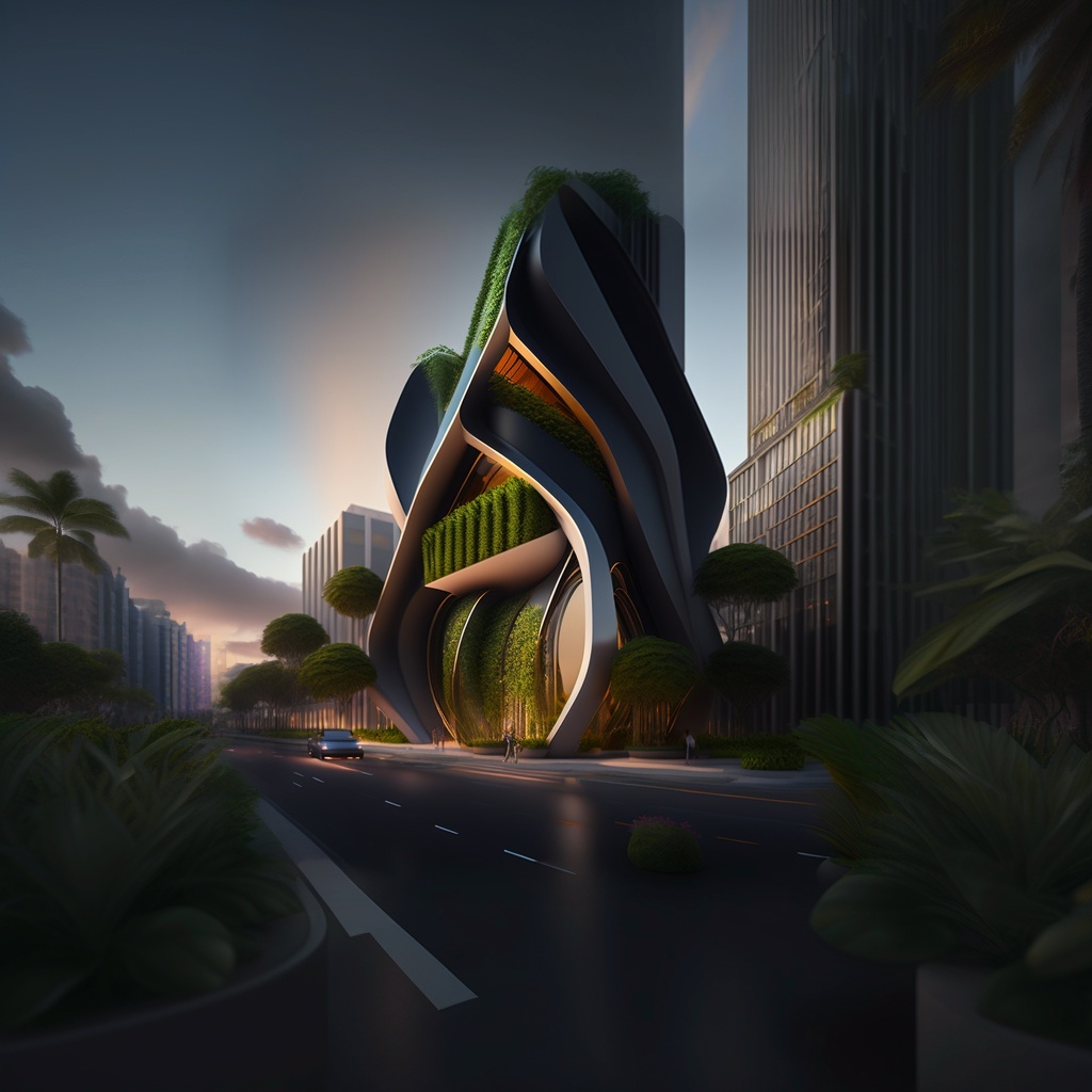 Lexica - Ultra design , parametric deconstruction tower , unreal engine ...