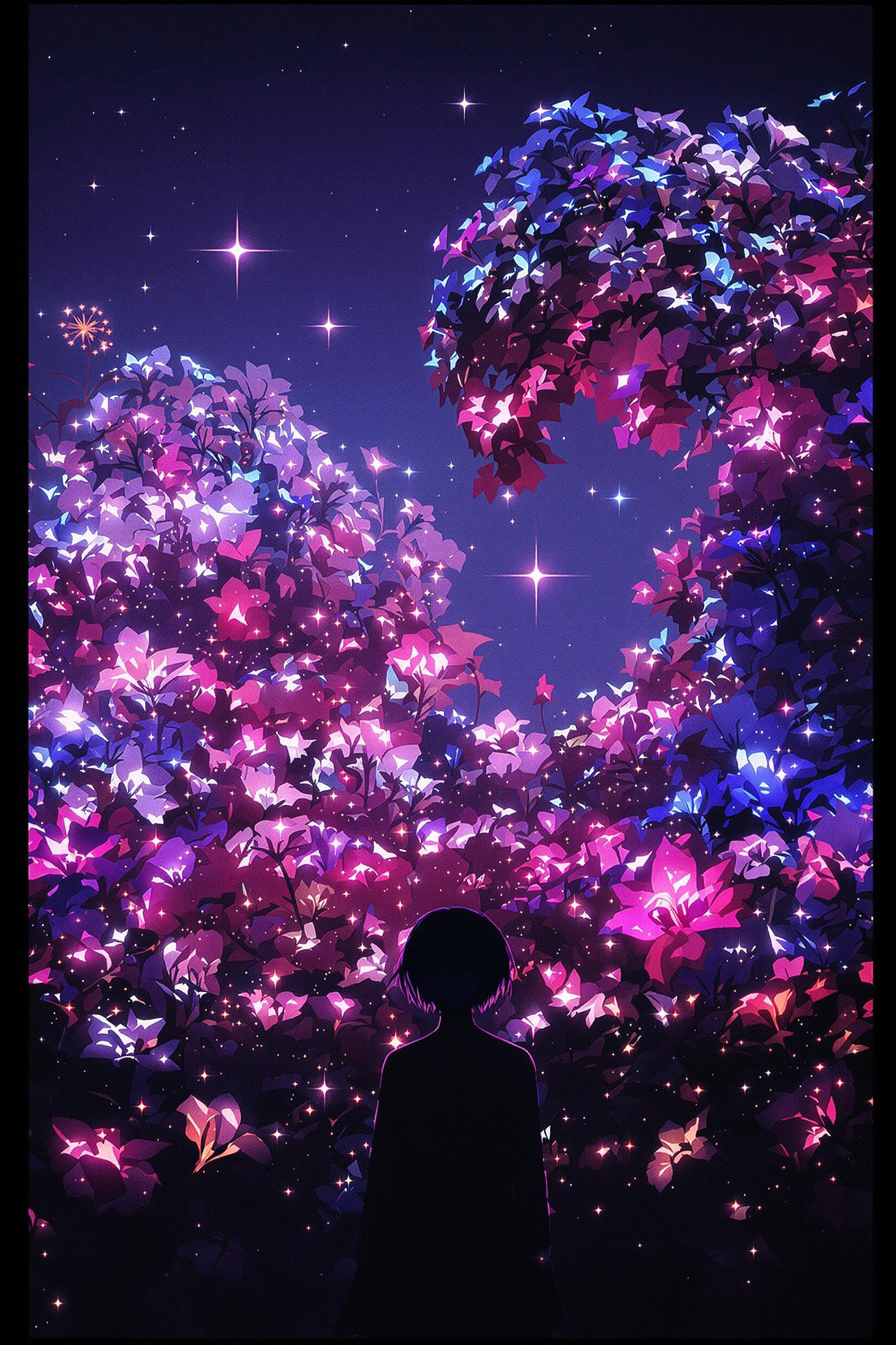 Lexica - Happy Rei Ayanami standing in a beautiful field of flowers ...