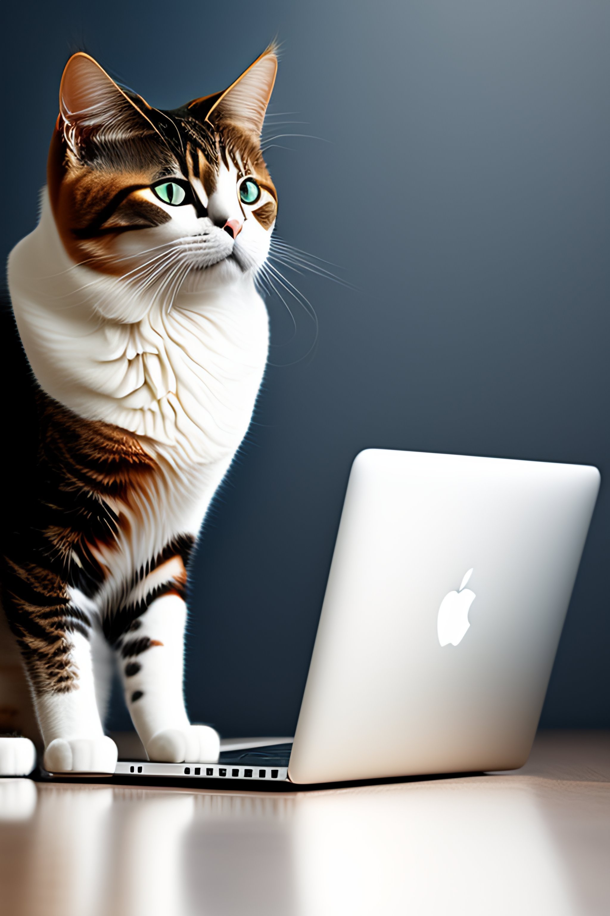 Lexica - Cat with MacBook