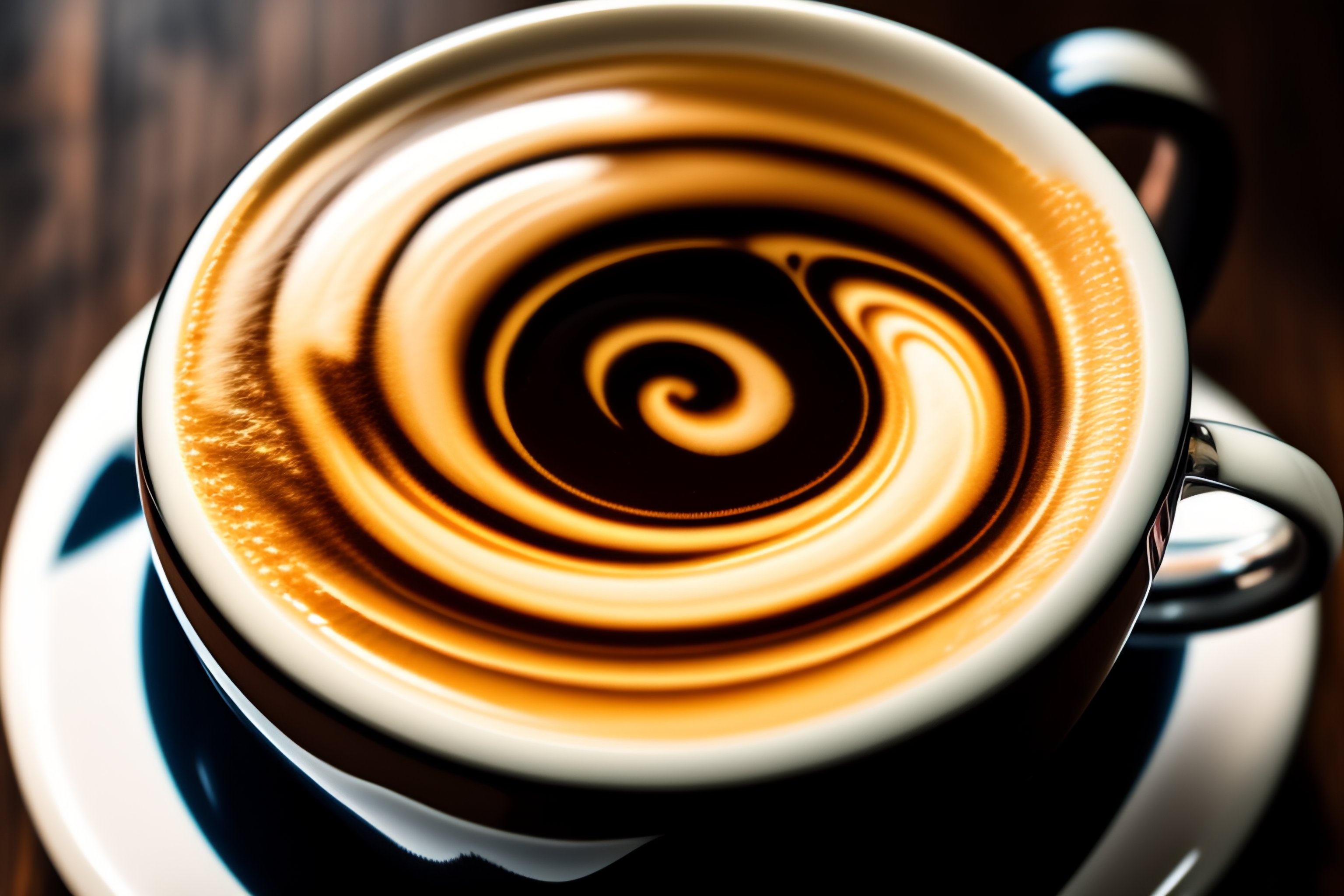 Lexica - Latte art, futuristic, ink drop, highly detailed, 8k, hd