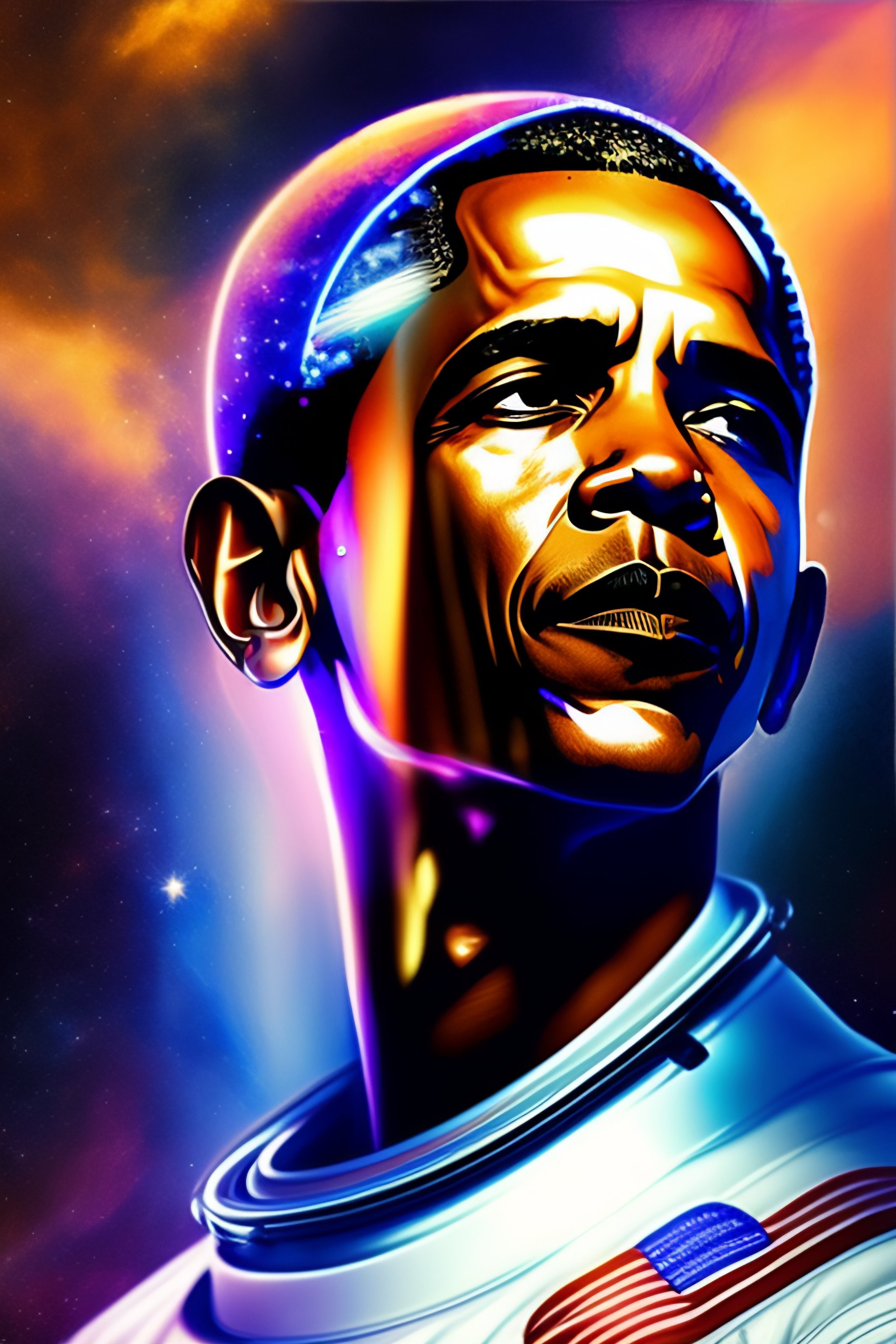 Lexica - Barack obama in space