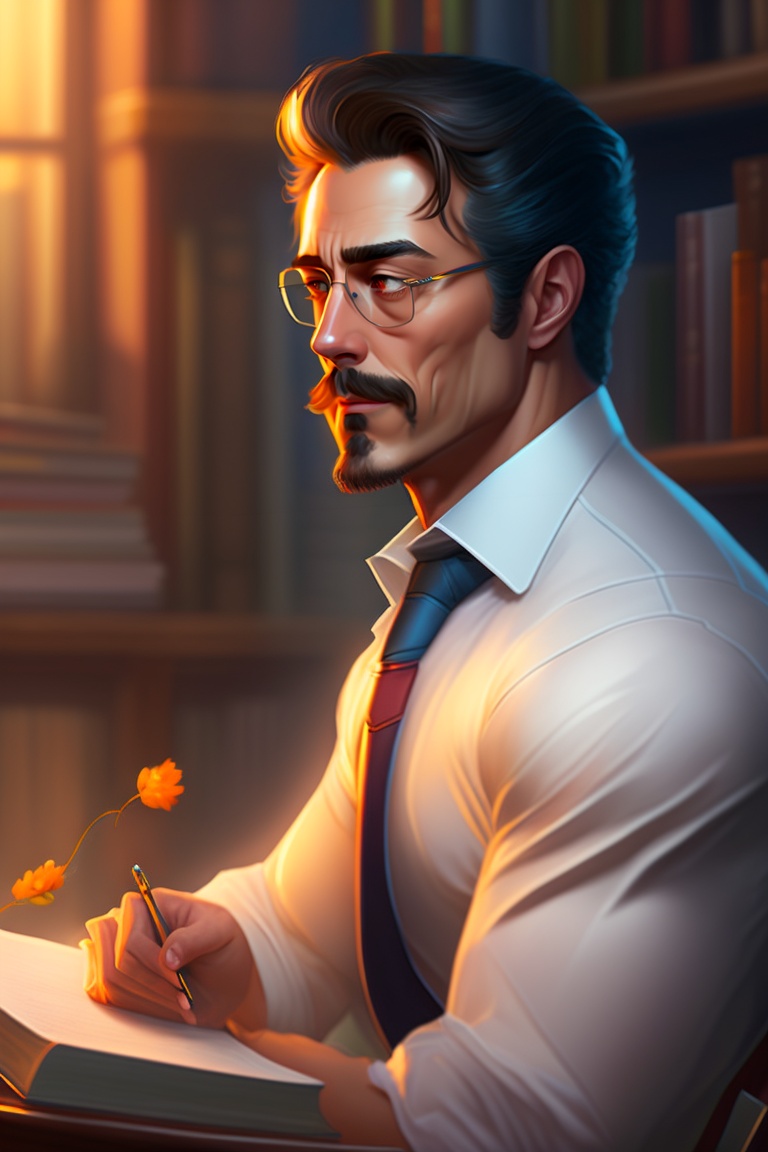 Lexica - Tony stark teaching as a professor in a class ,white shirt ...