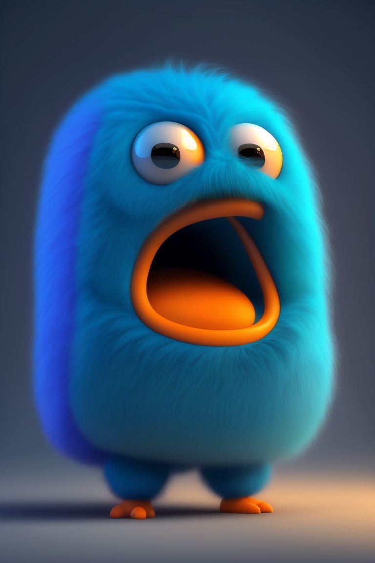 Lexica - MONSTER BLUE, CARTOON, PIXAR STYLE, DETALLADO, LOVING, HAIRY ...