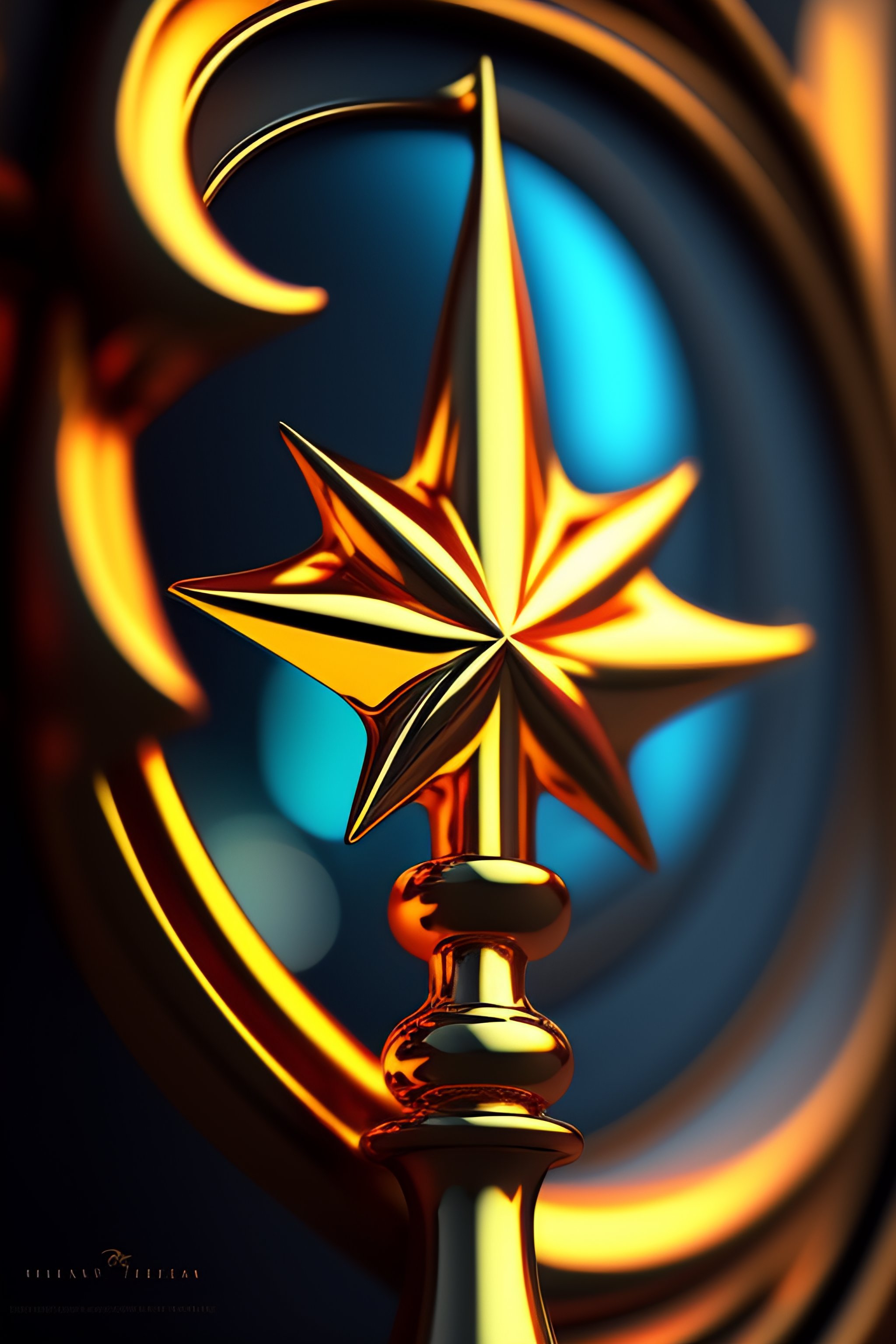 Lexica - Intricate five star enchanted wand by pablo picasso, oil on ...