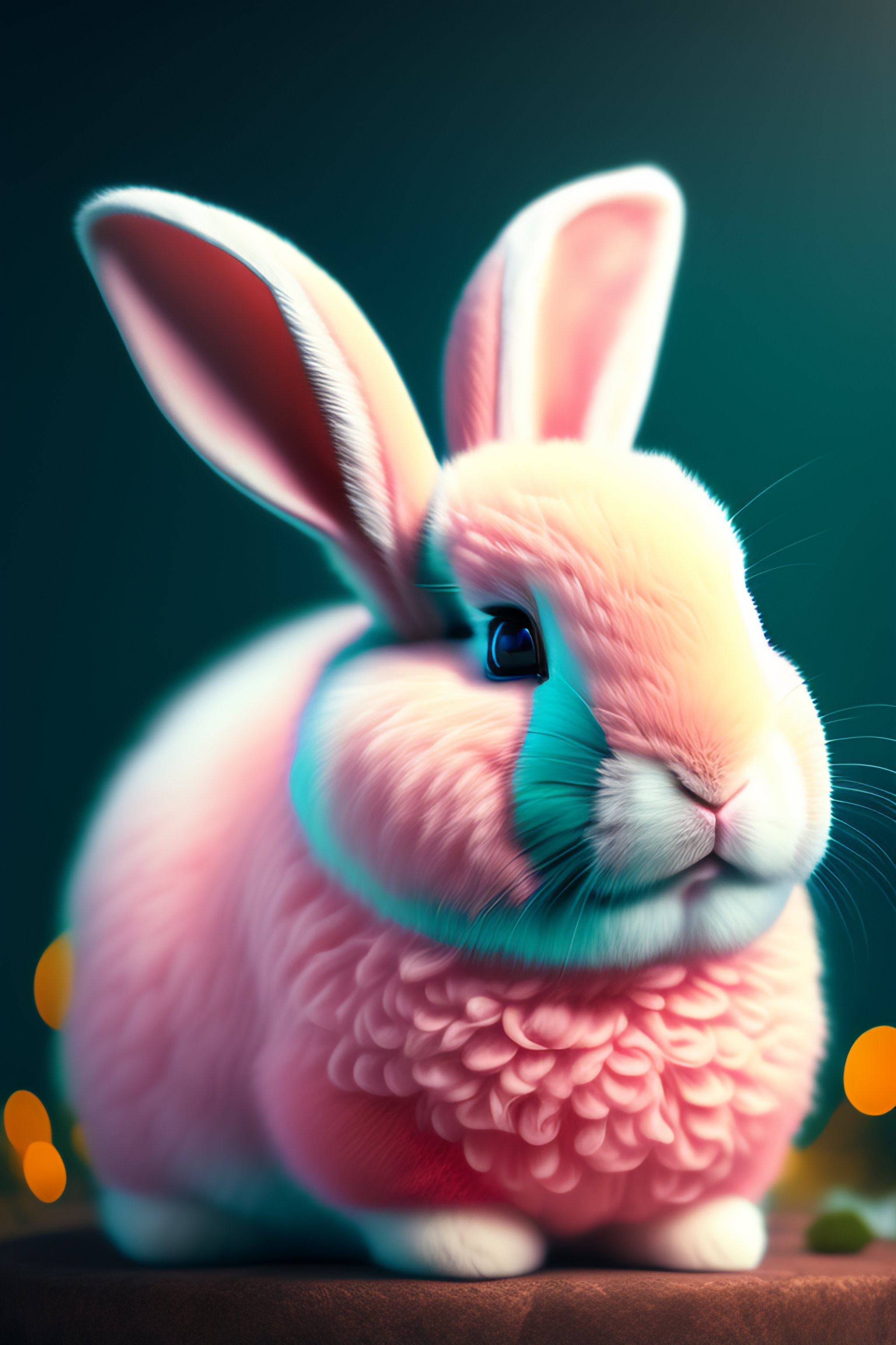 Lexica - Fluffy Rabbit Inside Porcelain Cup, High Quality, Hyper ...