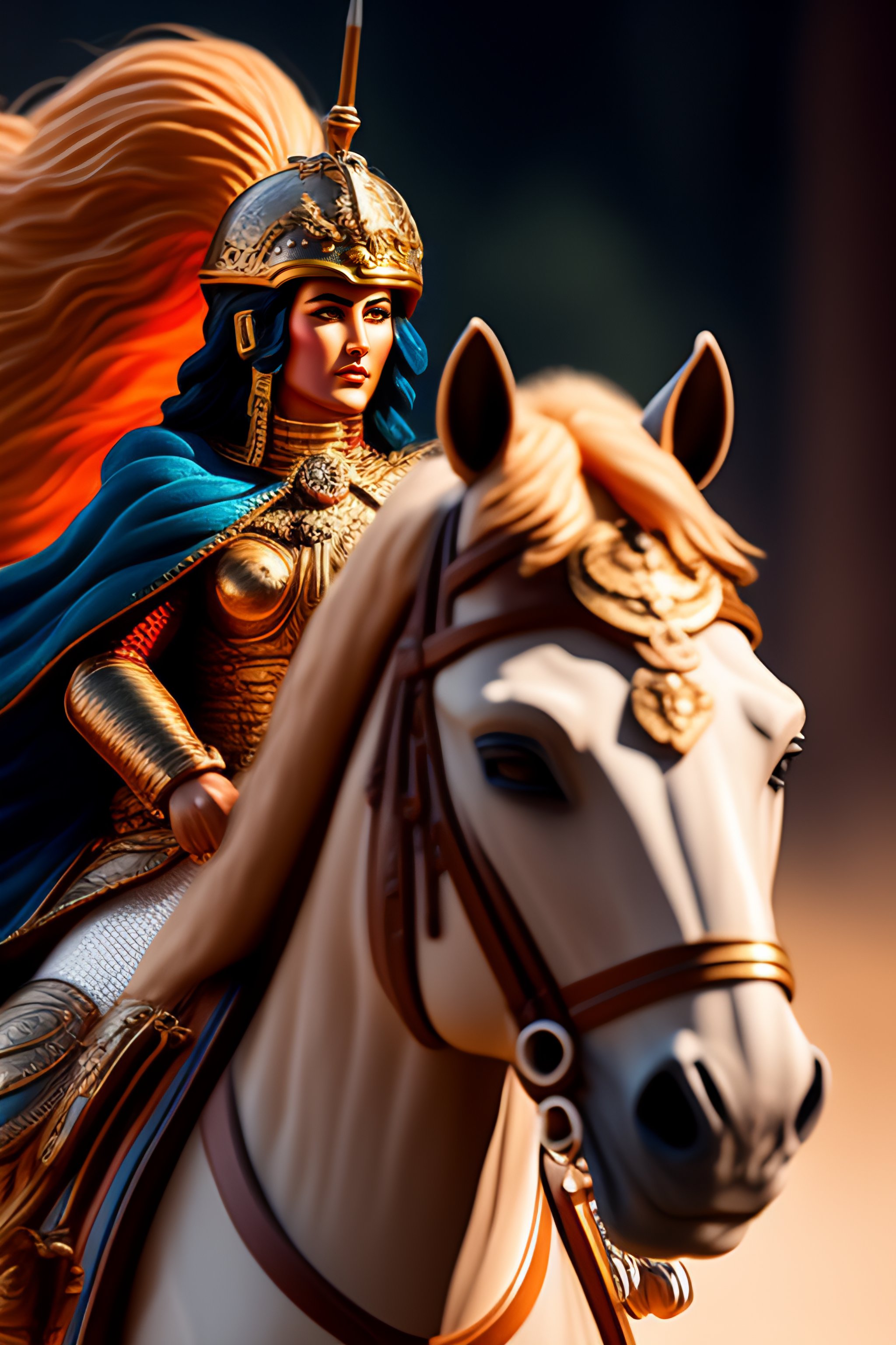 Lexica - Persian woman commander in war, riding a horse Achaemenid ...