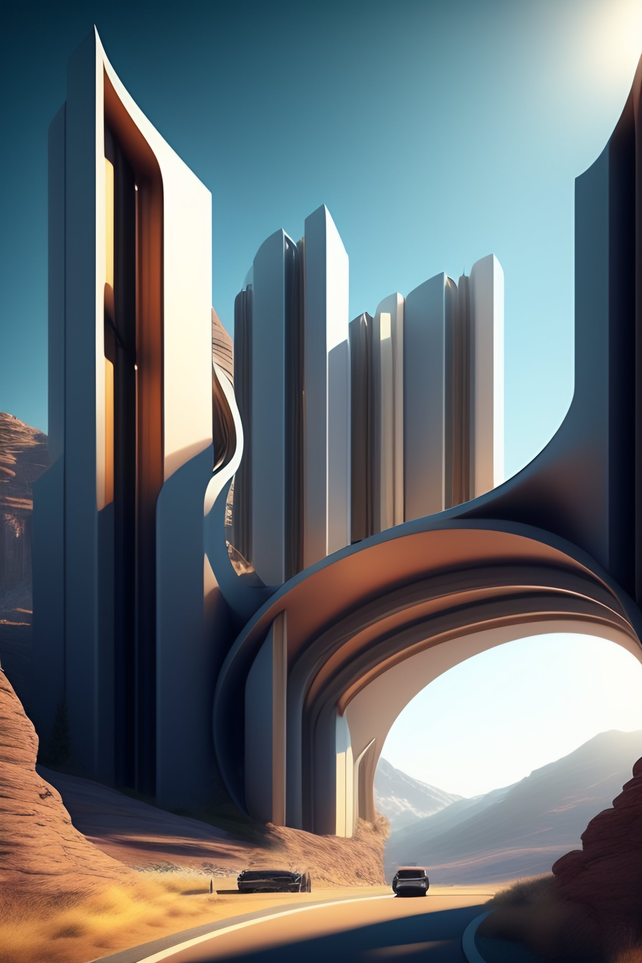 Lexica - New architecture that becomes popular in 2050 with a highway ...