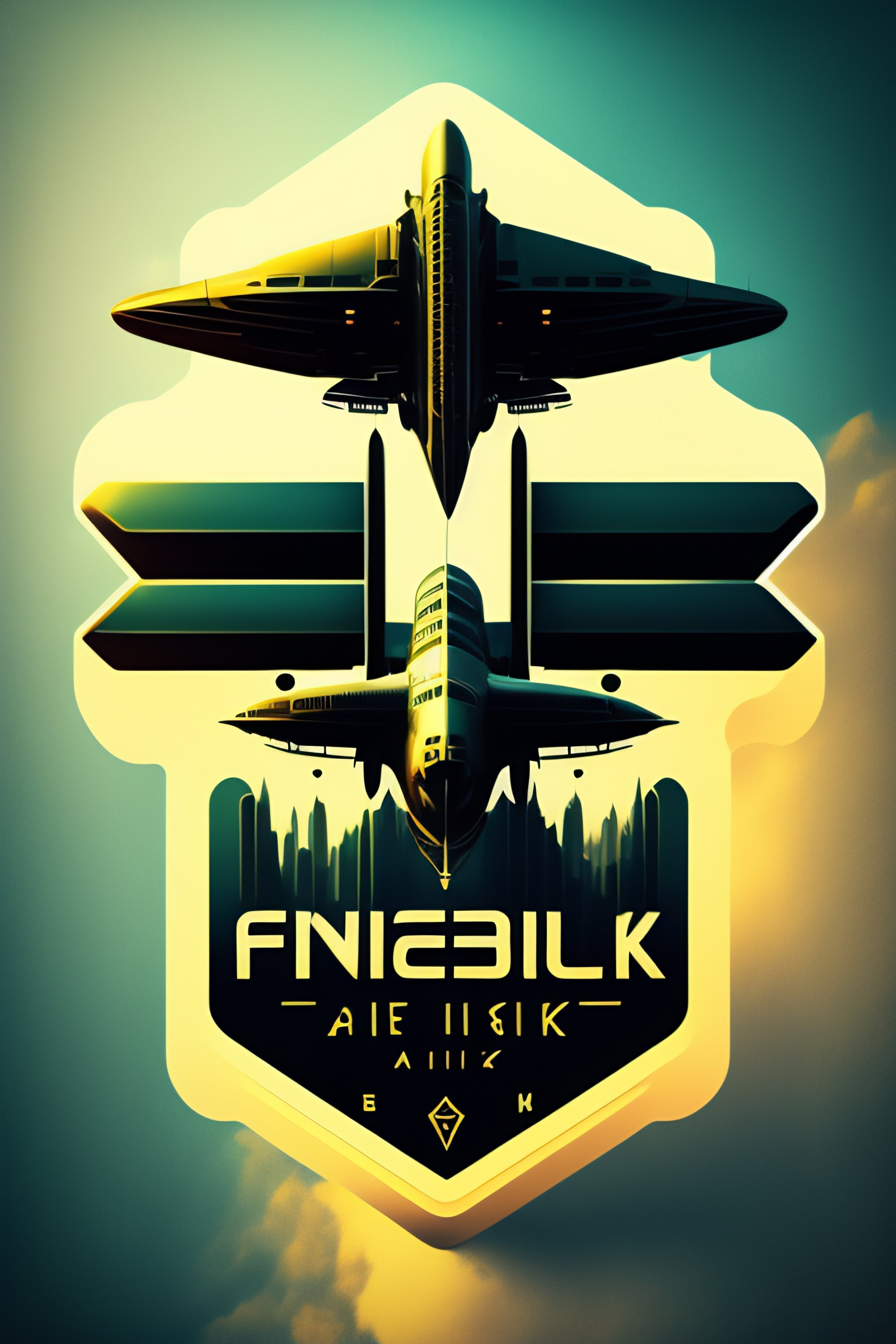 Lexica - Futuristic Vintage Medium Shot 1920's logo with Cyberpunk ...