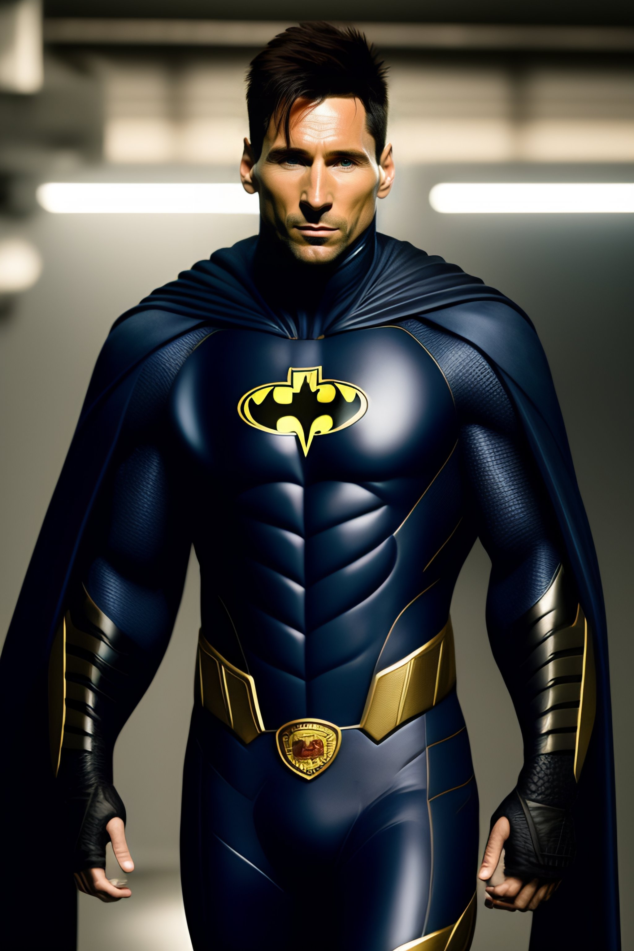 Lexica - Lionel Messi as bruce wayne with batsuit in batman movie, full ...