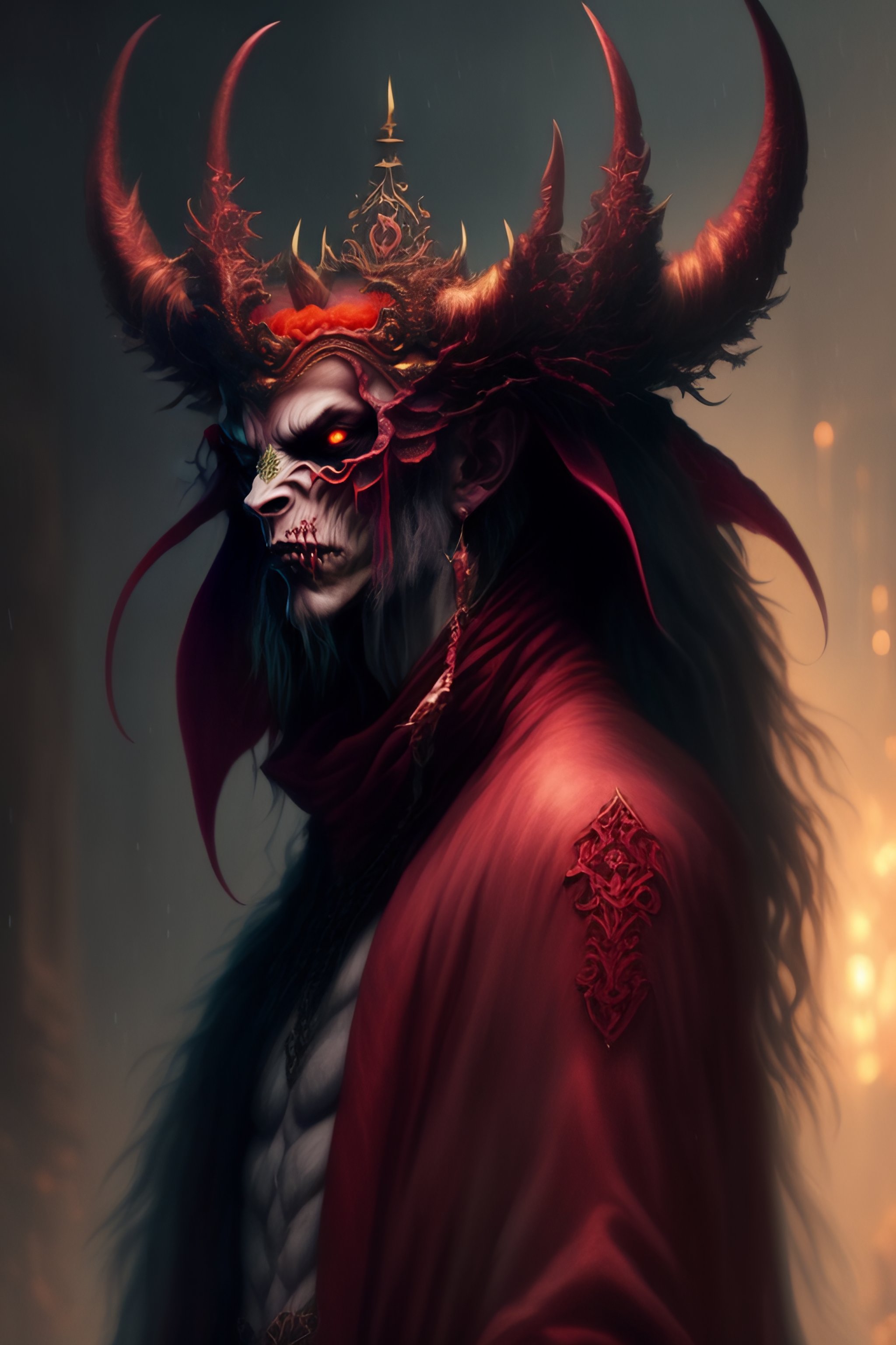 Lexica - Fullbody creature concept demon of envy looks like a ...