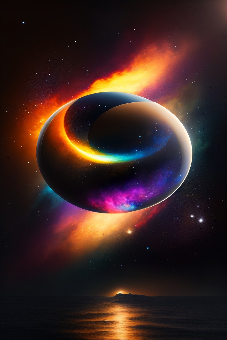 Lexica - Galaxy solar system , abstract impressionism