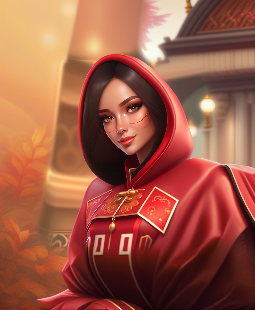 Lexica - Create a stylish female avatar for Behance, with black hair ...