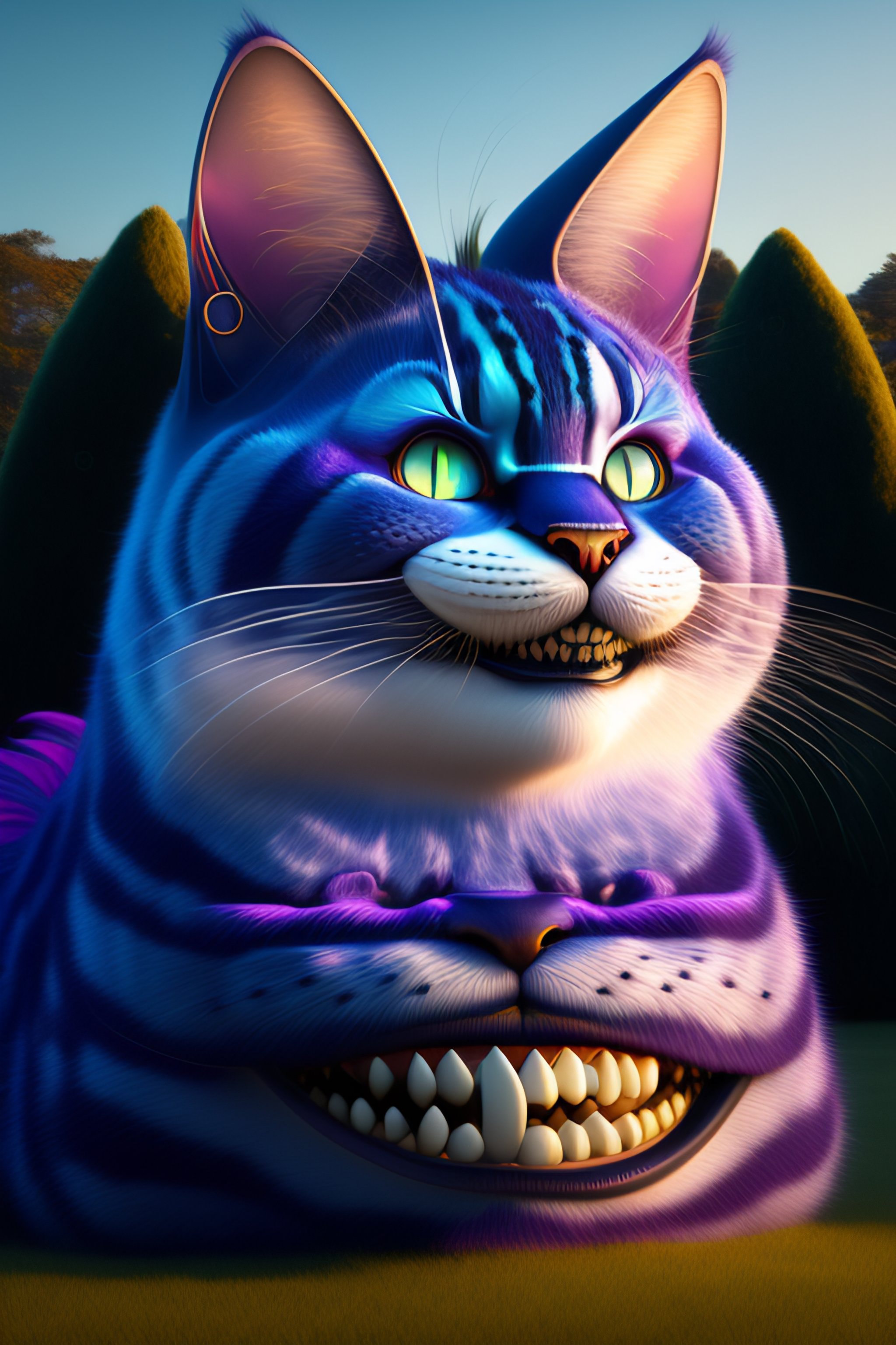 Lexica - Portrait of the cheshire cat (from alice in wonderland) - a ...