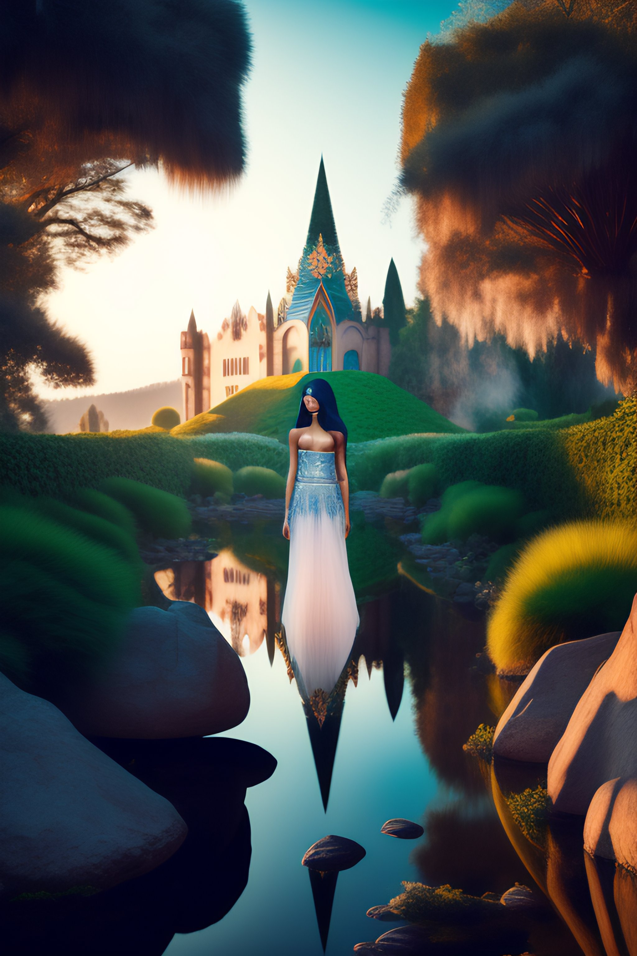 Lexica - Dress crystal transparent diamond glass ethereal armor ...