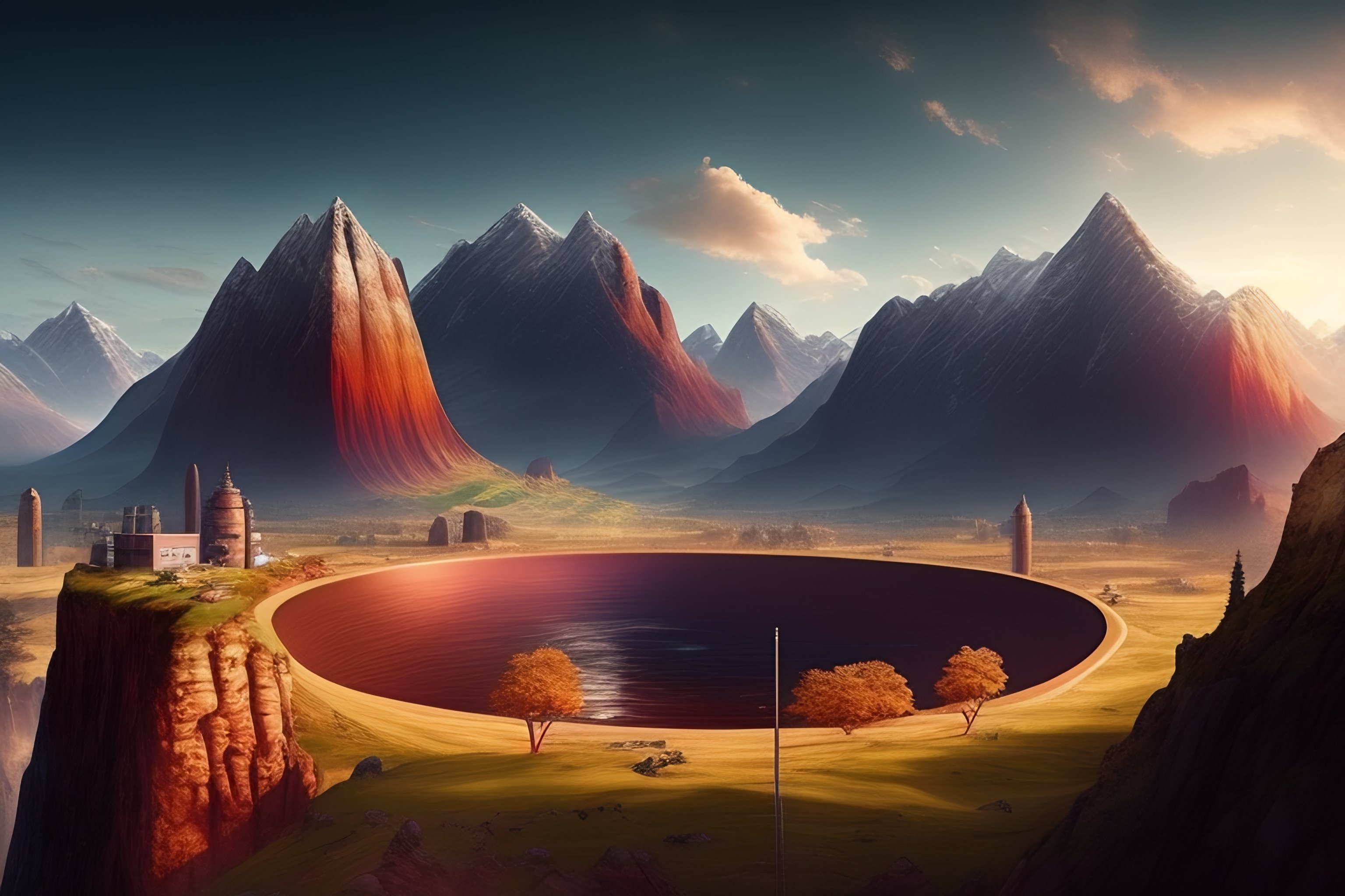 Lexica - A civilization surrounded by an iron barrier, massive barrier ...