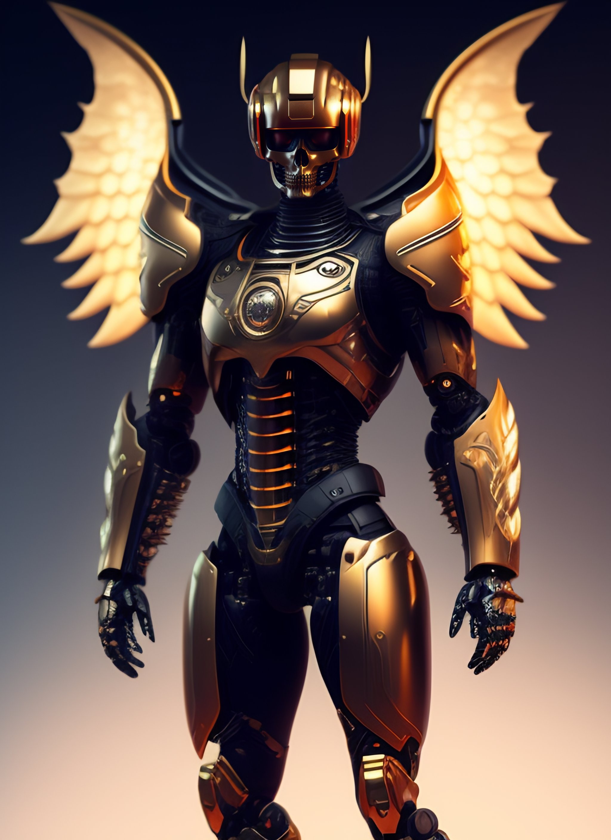 Lexica - Robot anthropomorphic,with human skeleton,muscle fibers,demi ...