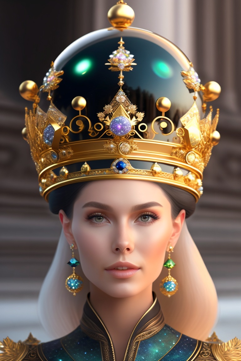Lexica - I want to create a crown that has six embedded orbs. It's a ...