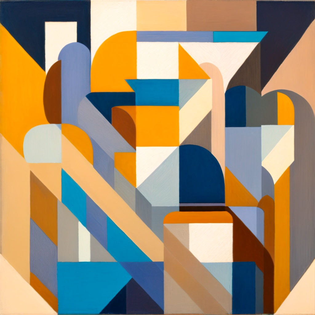 Lexica - Cubist abstract graphic with a palette inspired by Pablo ...