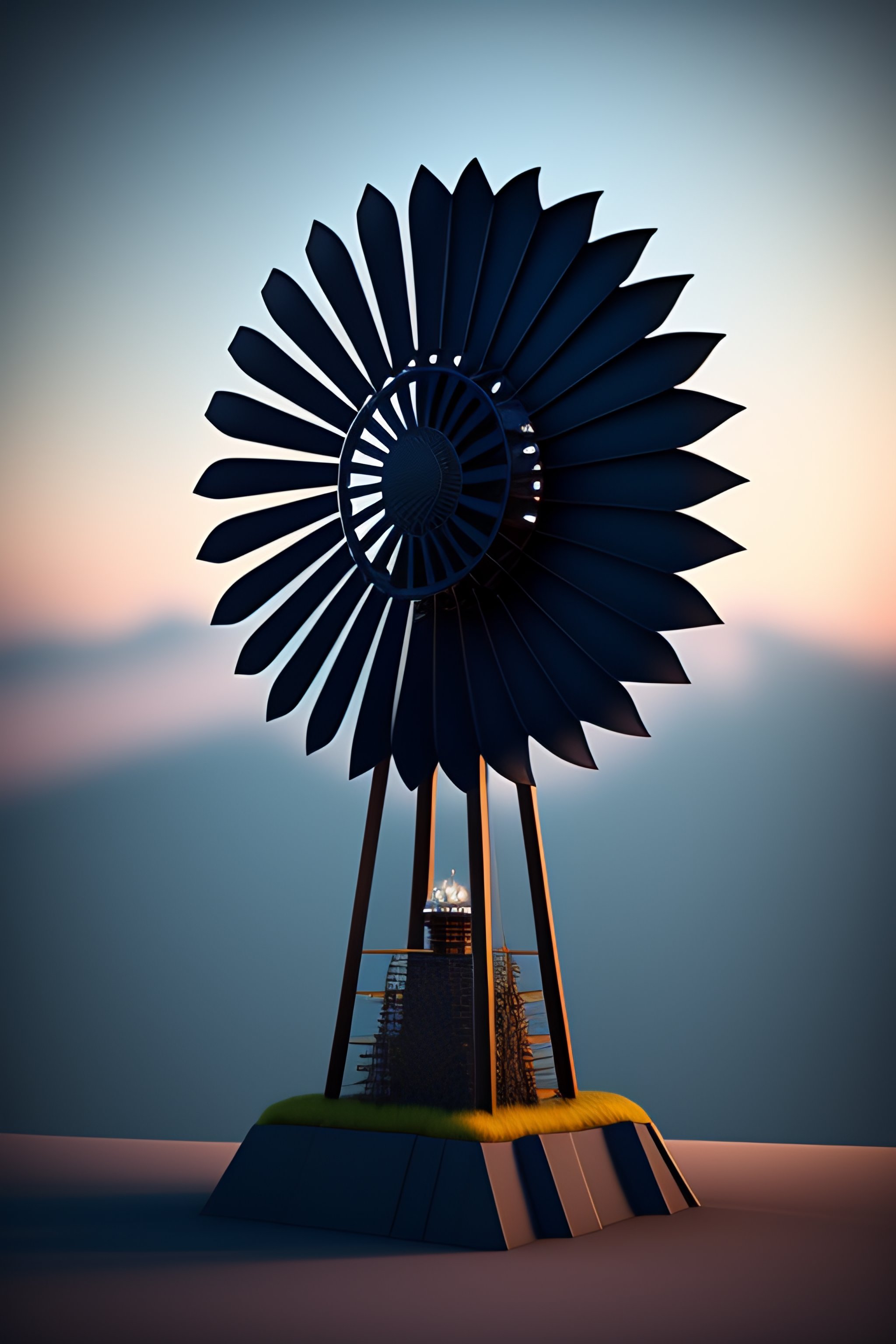 Lexica - Windmill, adaptative, Interestellar, unreal engine, ROBOT ...