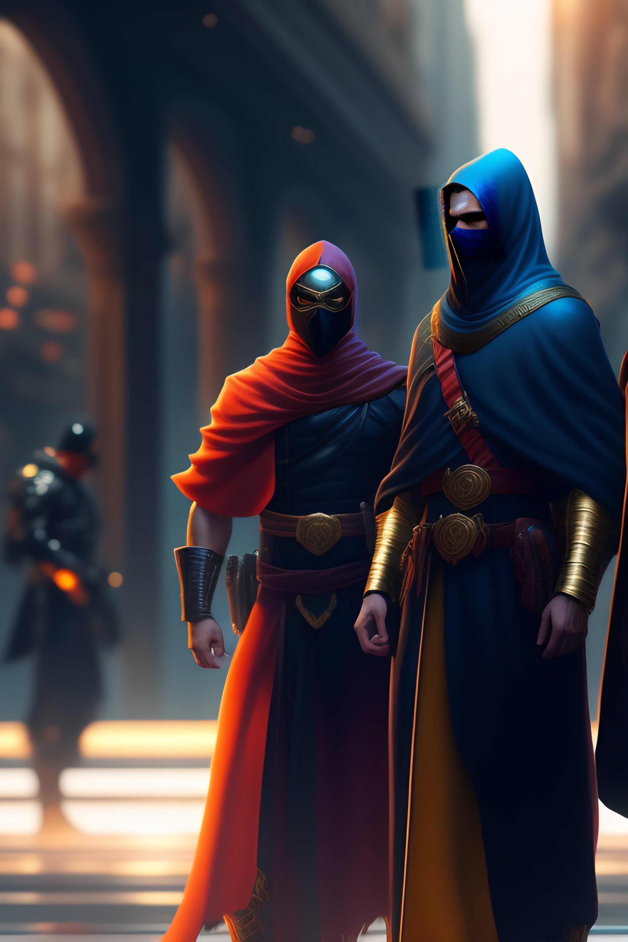 Lexica - An oil painting 4 masked men waering balaclavas, with hostages ...