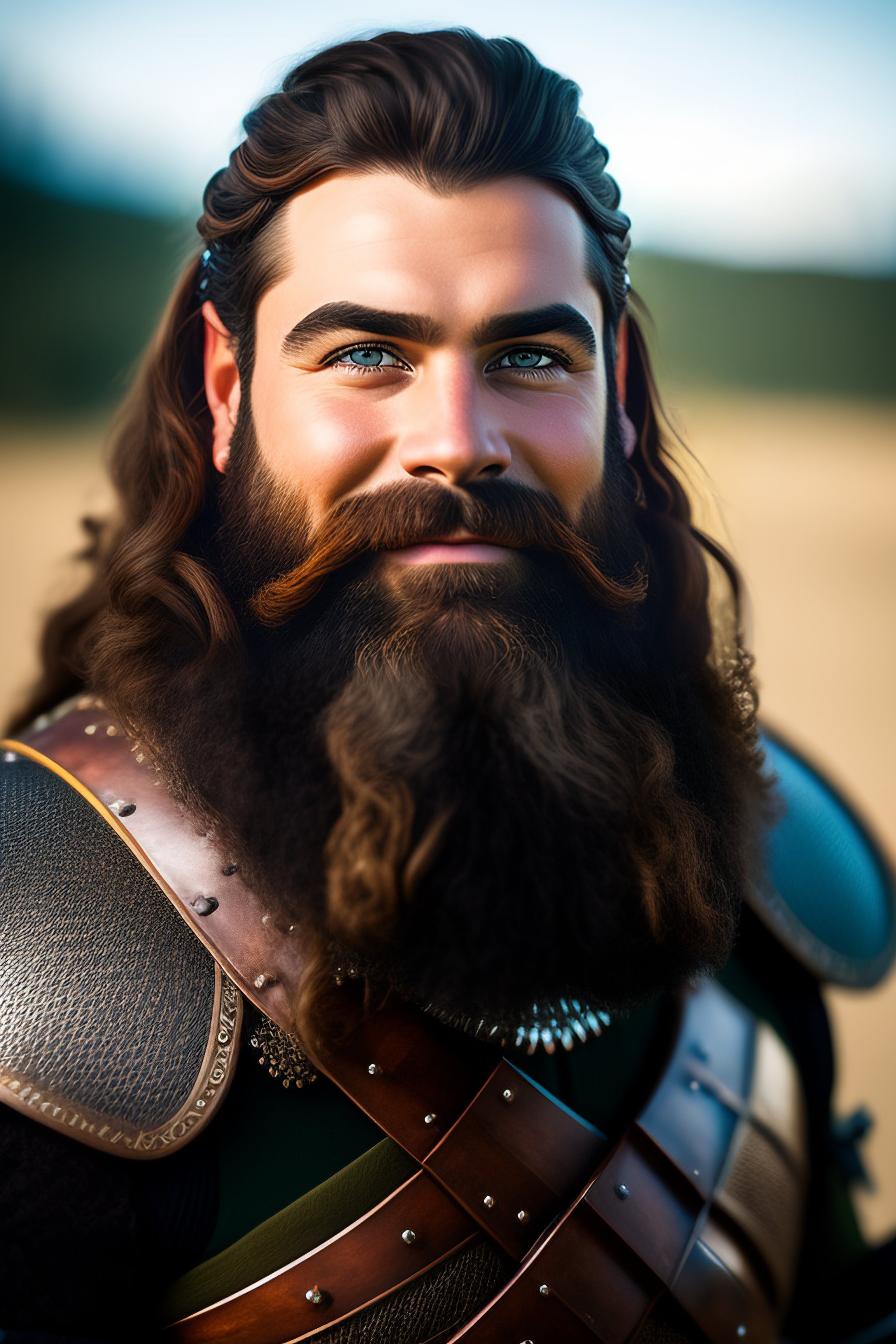 Lexica - Photo realistic portrait of dwarf, male, brown hair, realistic ...