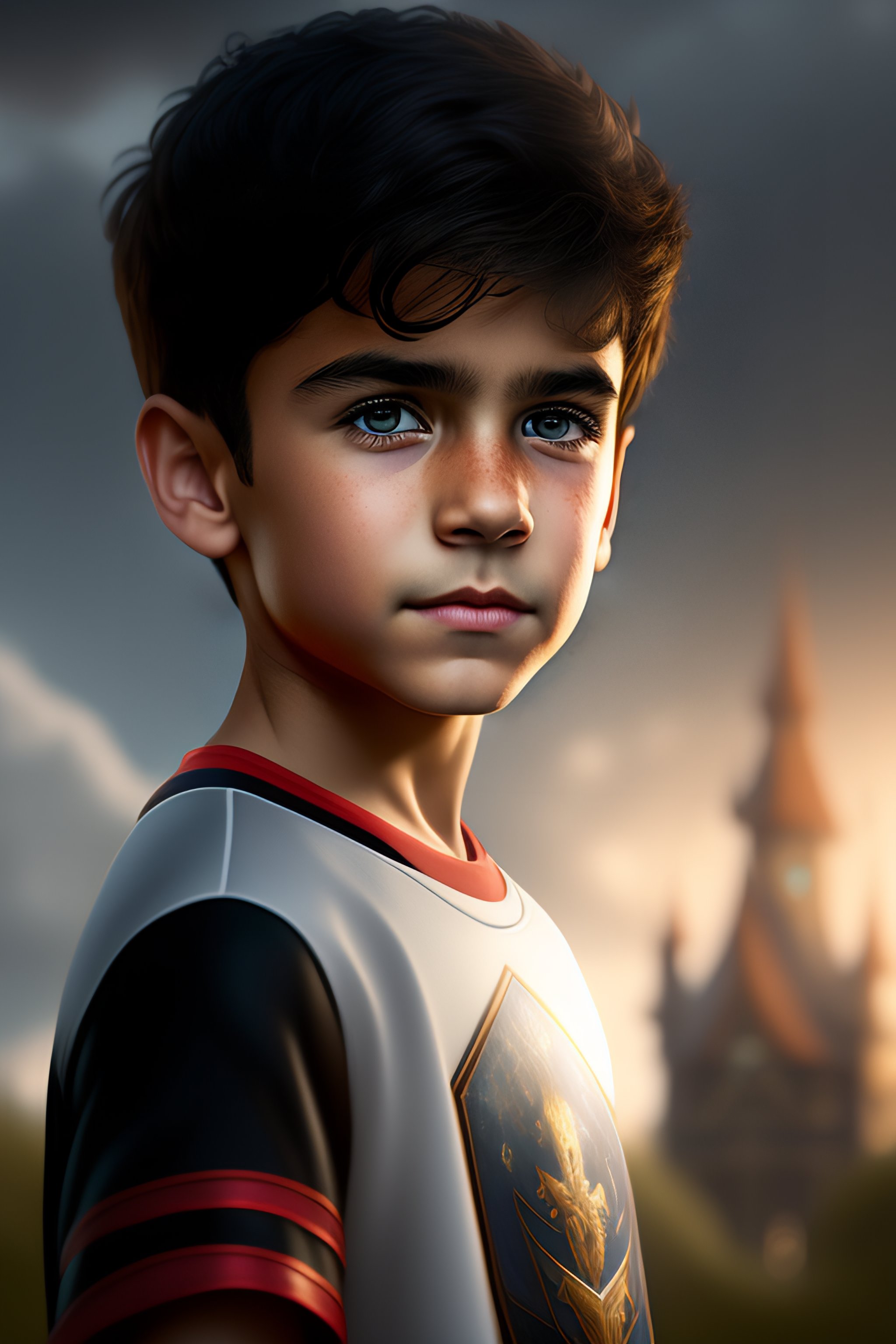 Lexica - An epic fantasy comic book style portrait painting of a young ...