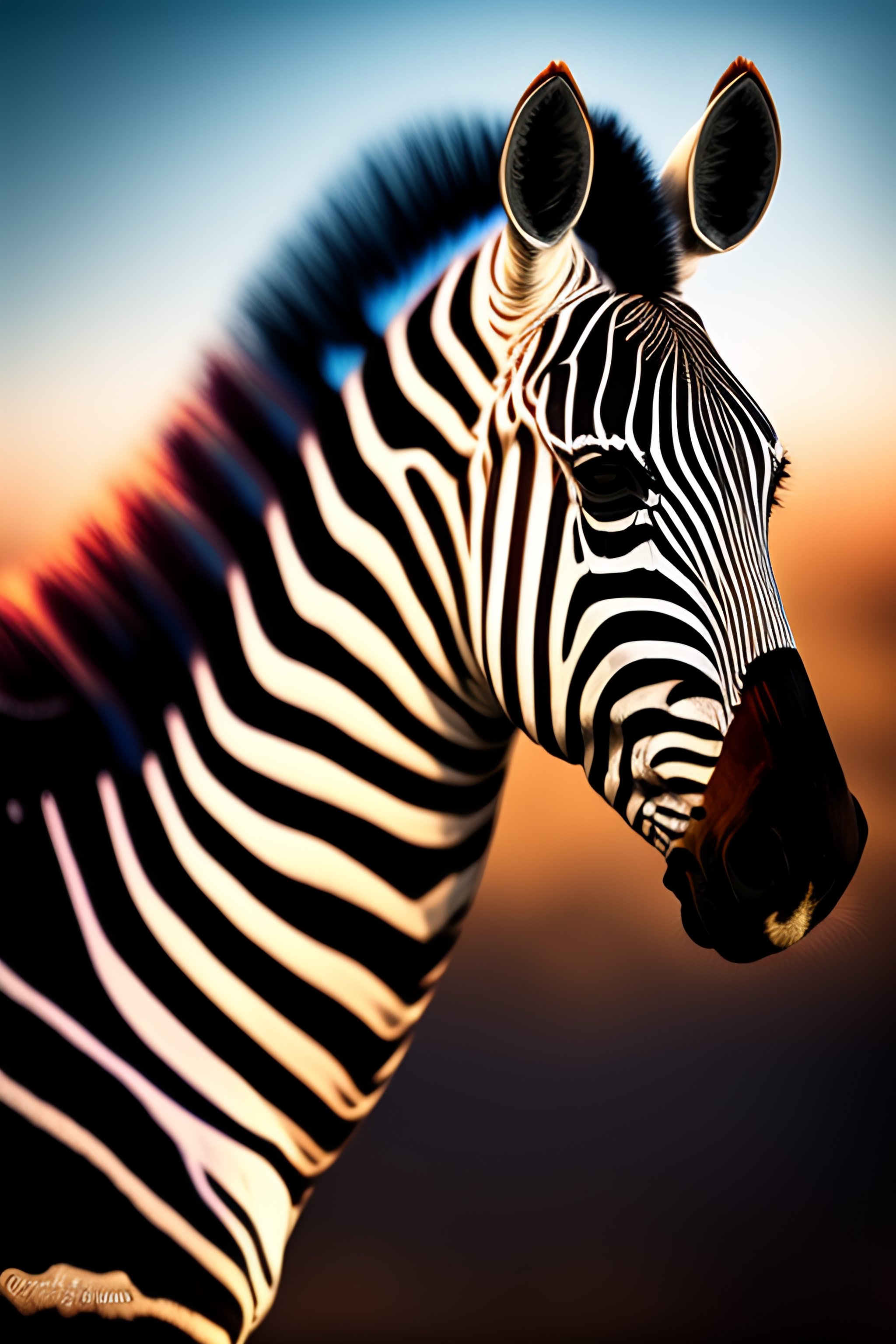 Lexica - A zebra with wings