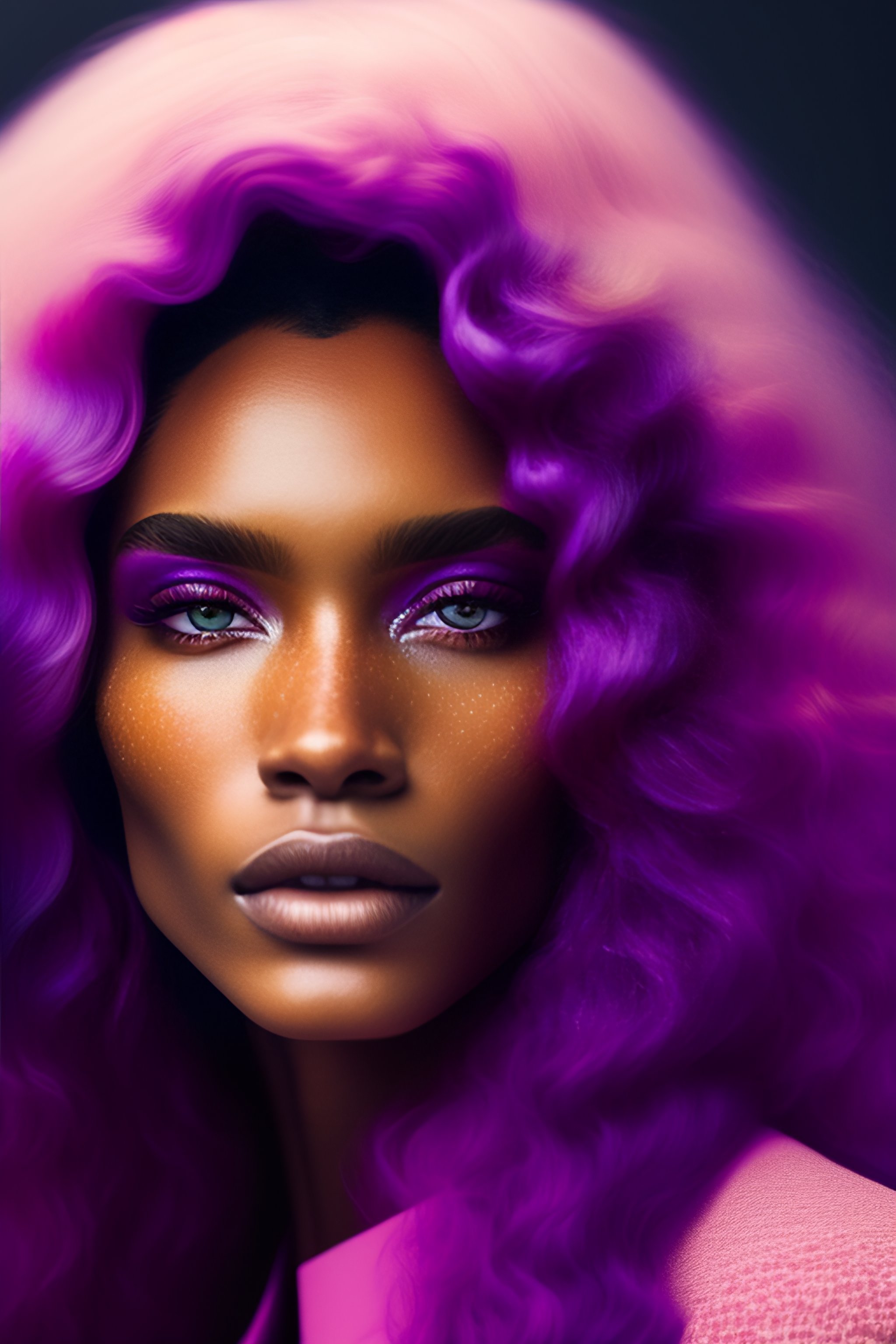 Lexica - A photo close-up of a beautiful long haired woman with light ...