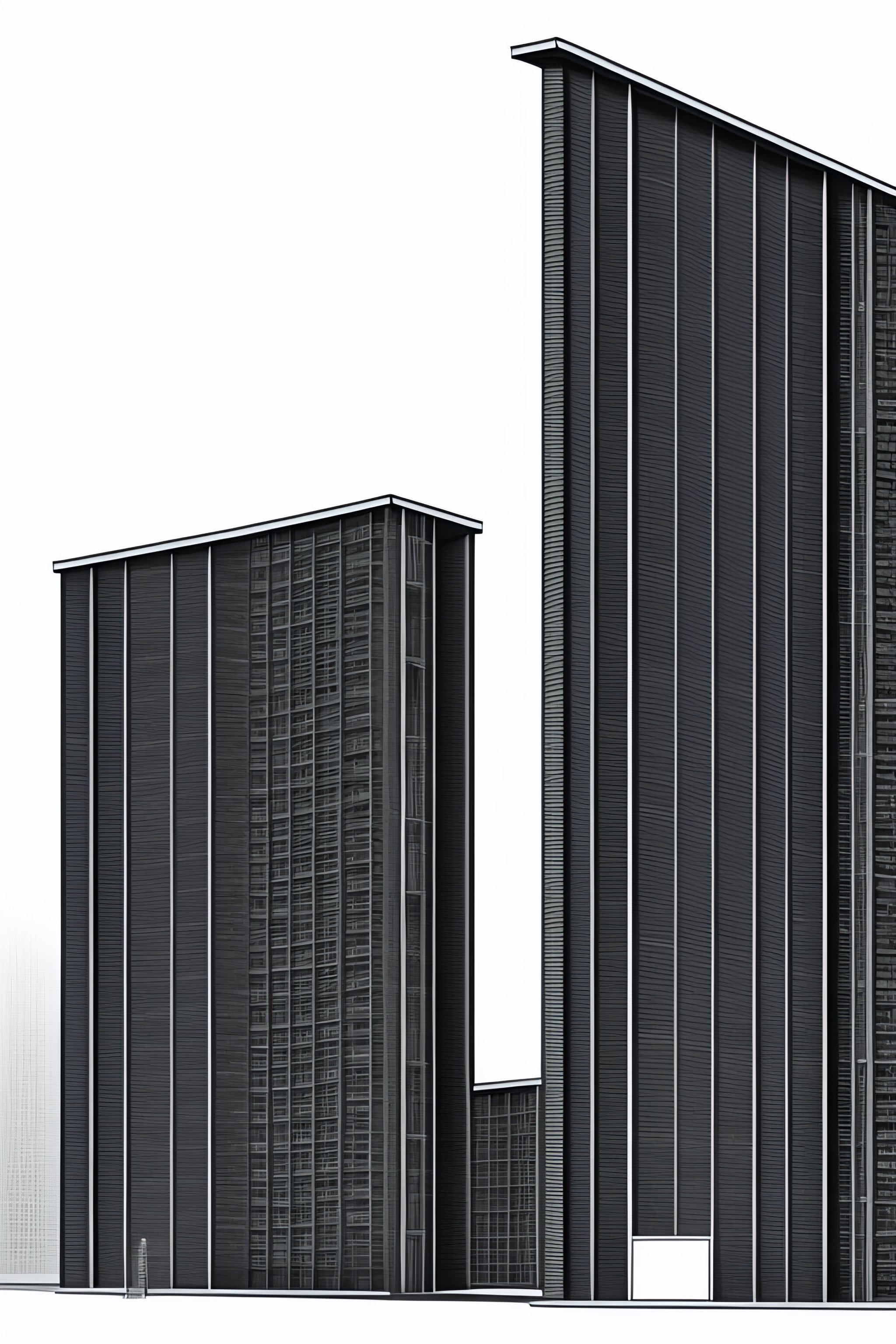 Lexica - Sketch drawing of a zipper zipping 2 buildings focusing on the ...