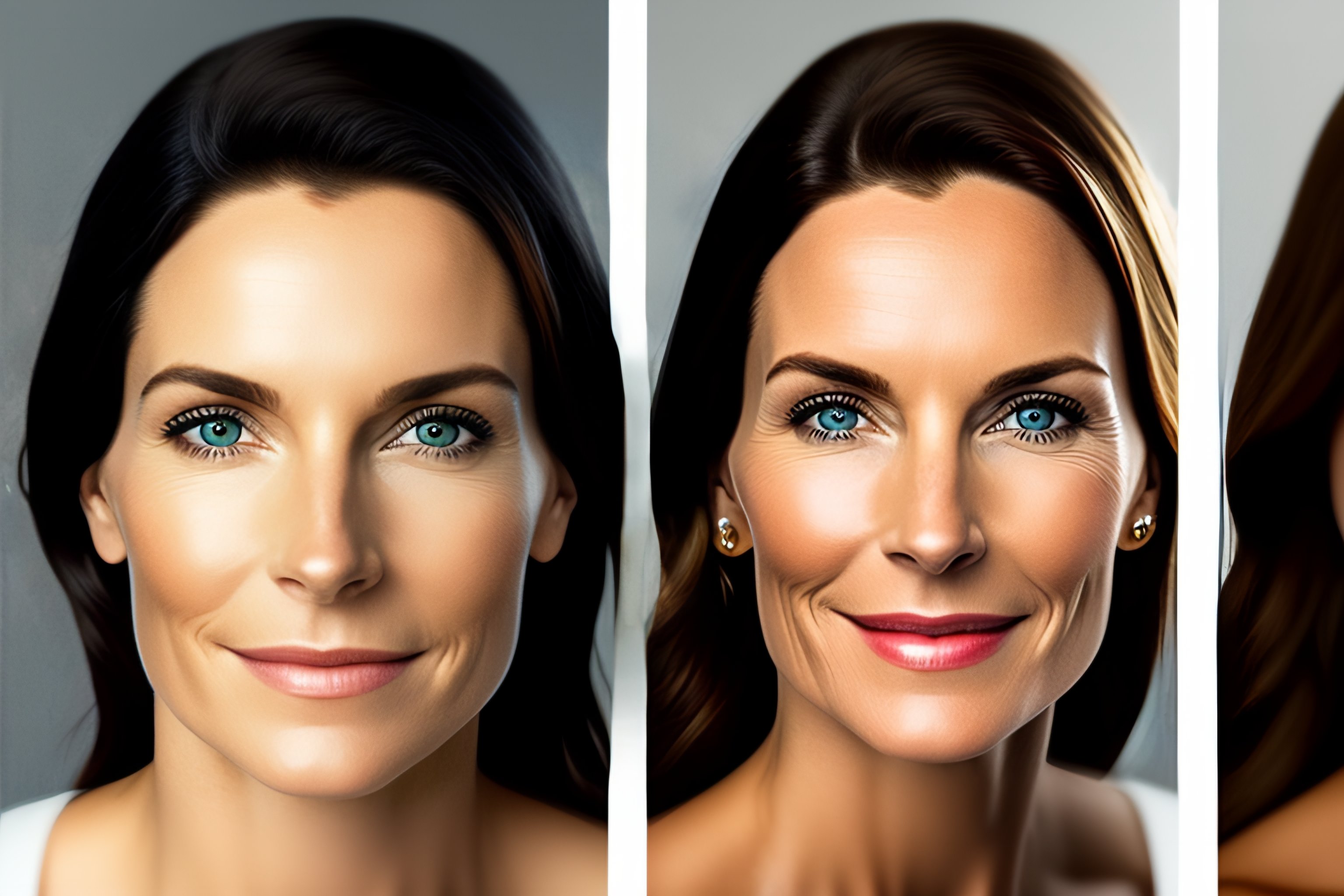 Lexica - A close-up shot of a white woman's face, looking relaxed and ...